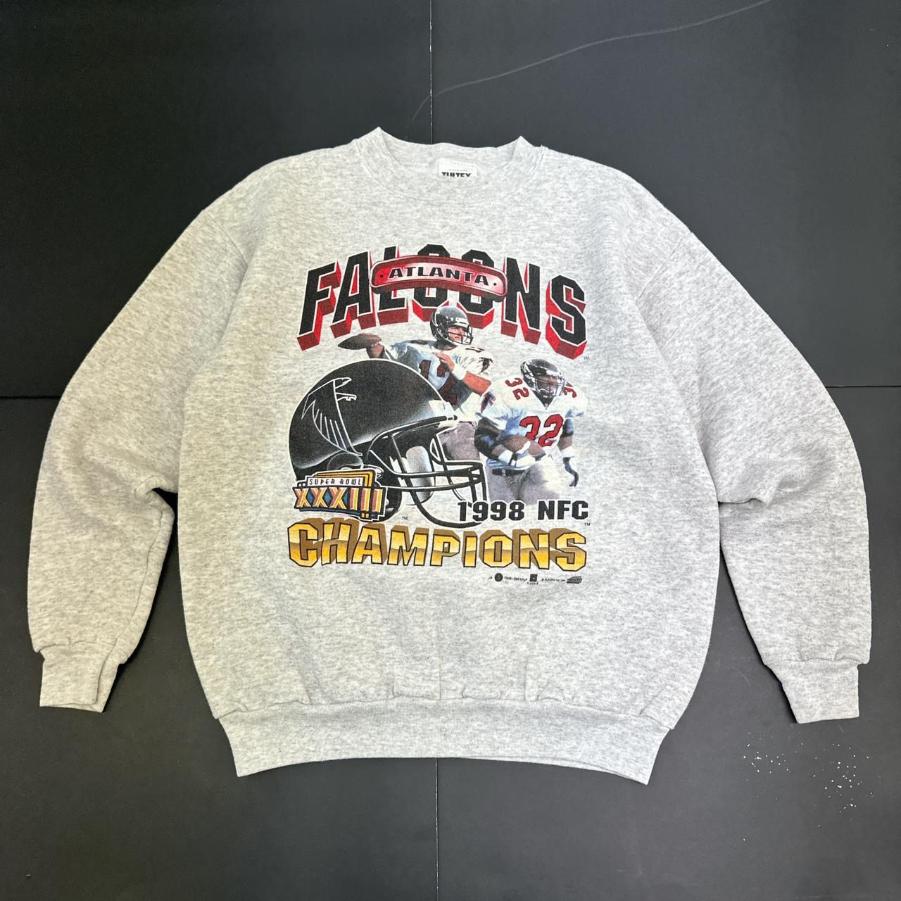 vintage 1998 atlanta falcons sweatshirt... - Depop