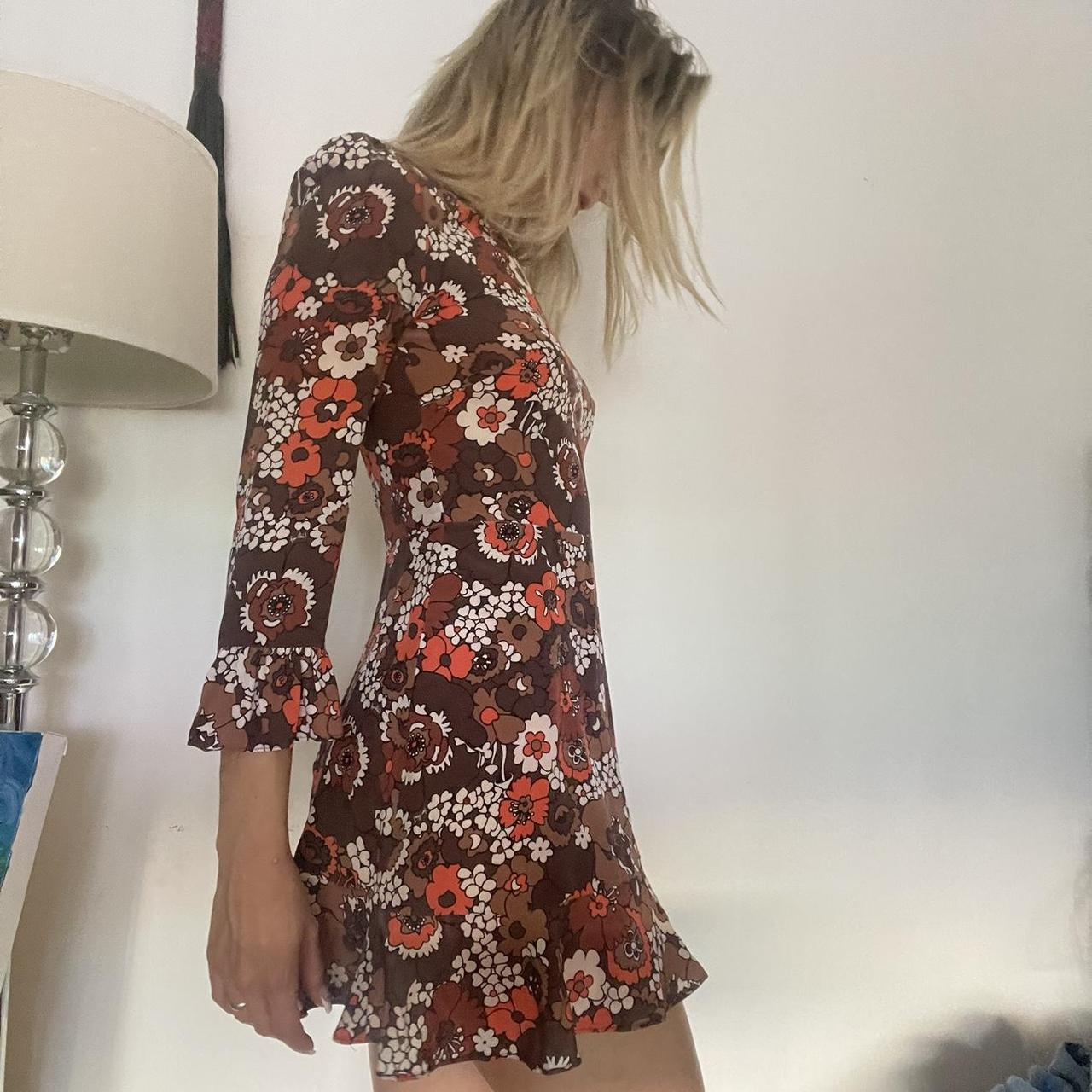 Realization Par three quarter sleeve mini dress.... - Depop