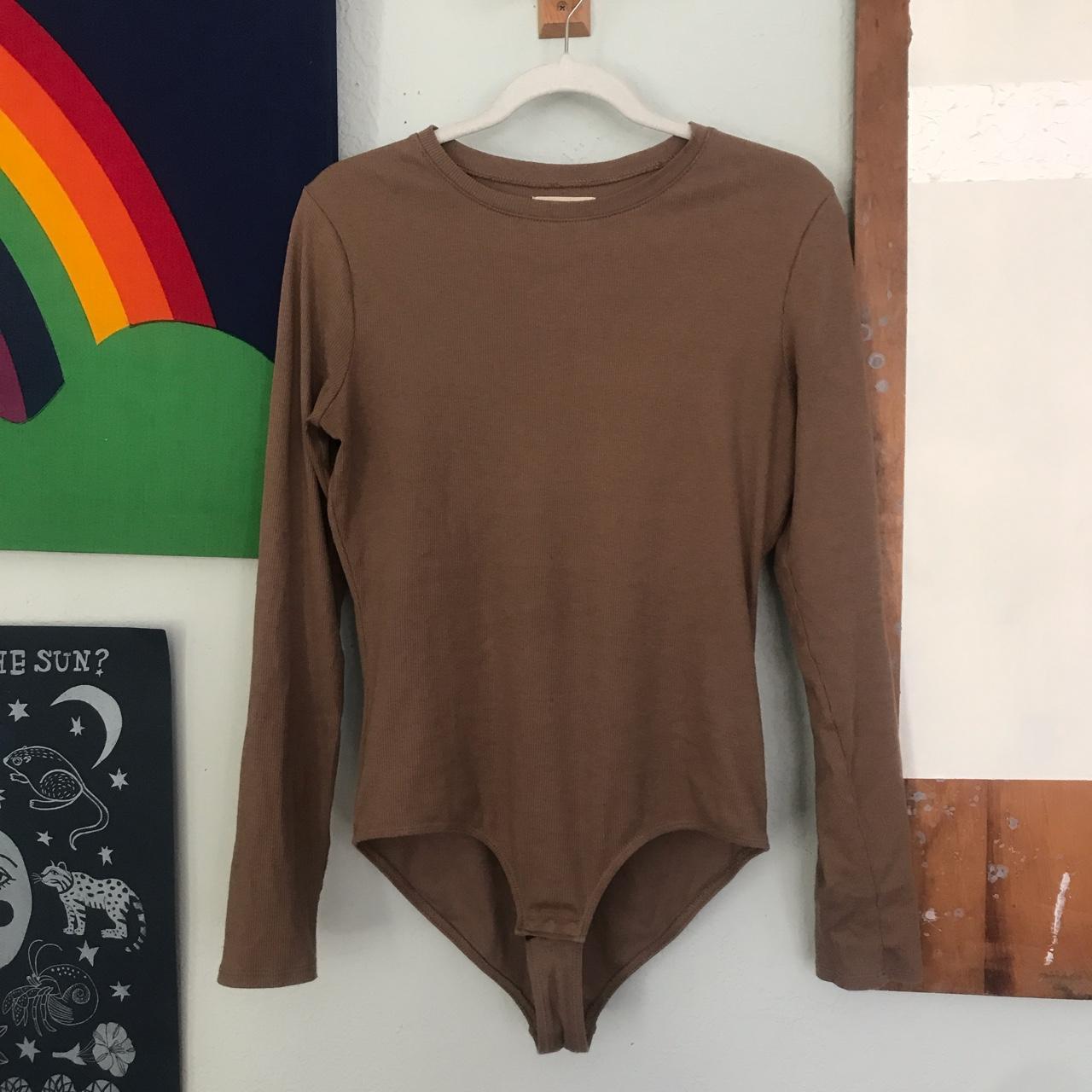 Madewell camel colored body suit A versatile... - Depop