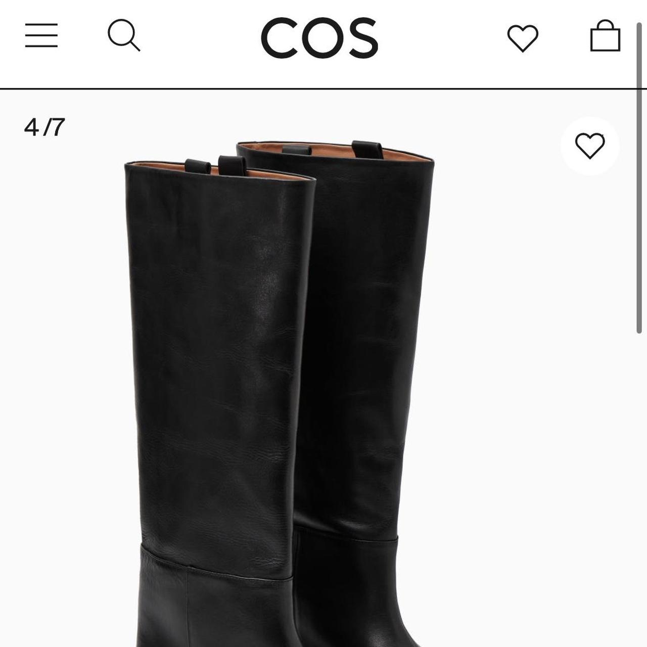 COS LEATHER RIDING BOOTS - only wore once!! It just... - Depop