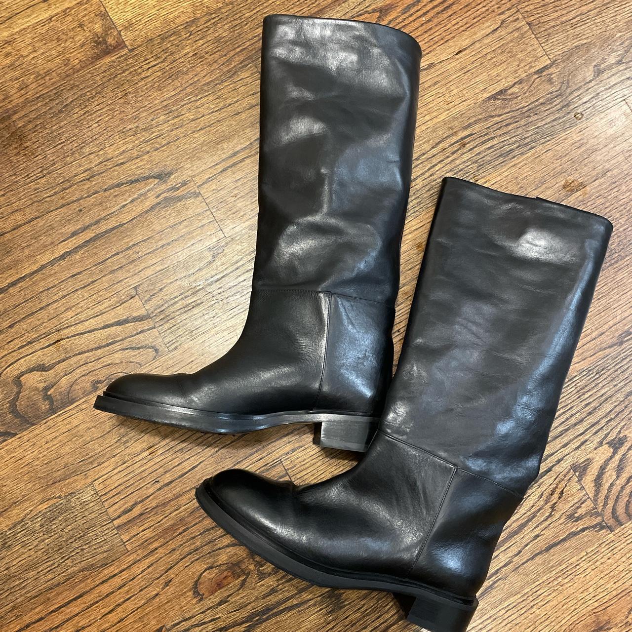 COS LEATHER RIDING BOOTS - only wore once!! It just... - Depop