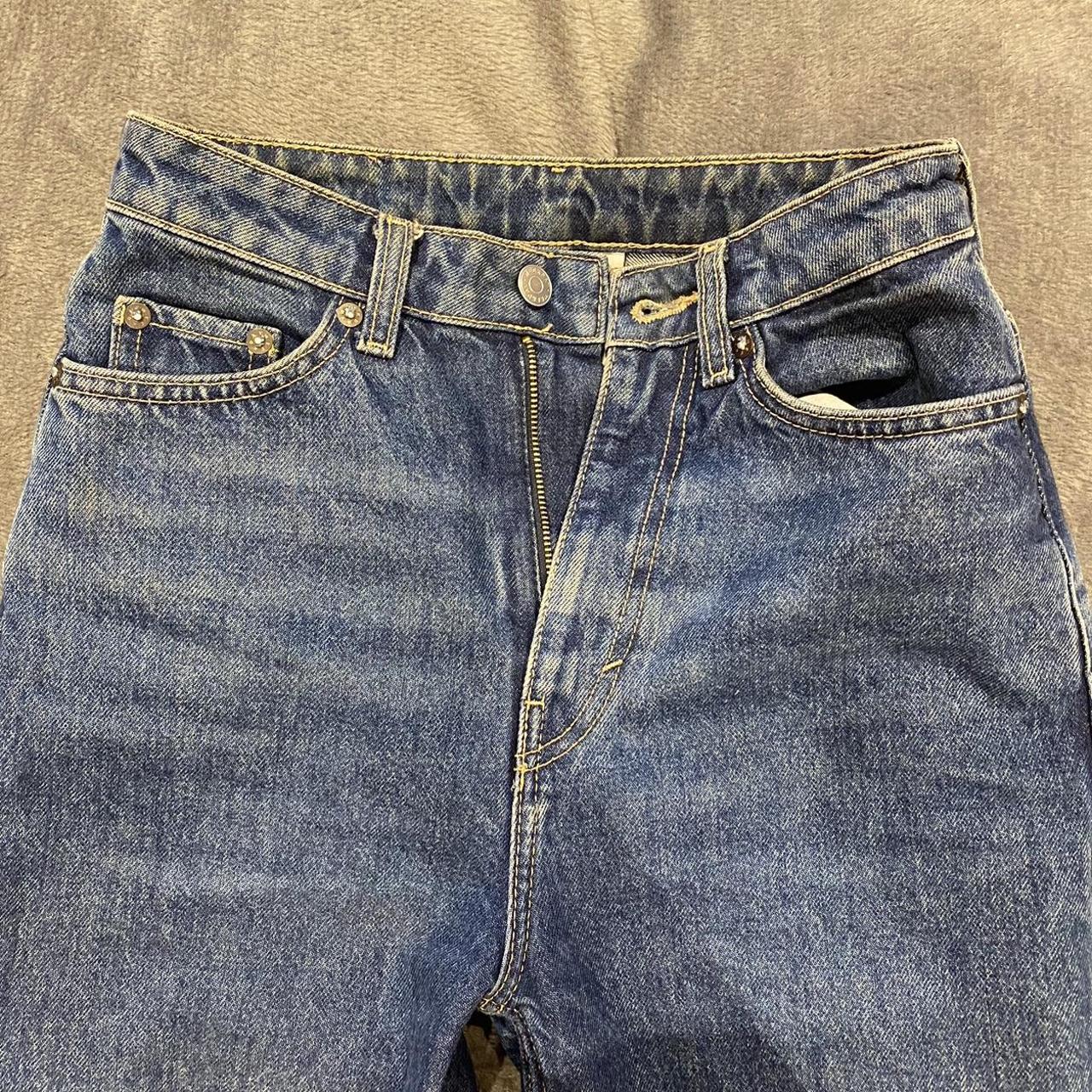 Weekday dark blue rowe jeans Waist 25 leg 32 - Depop