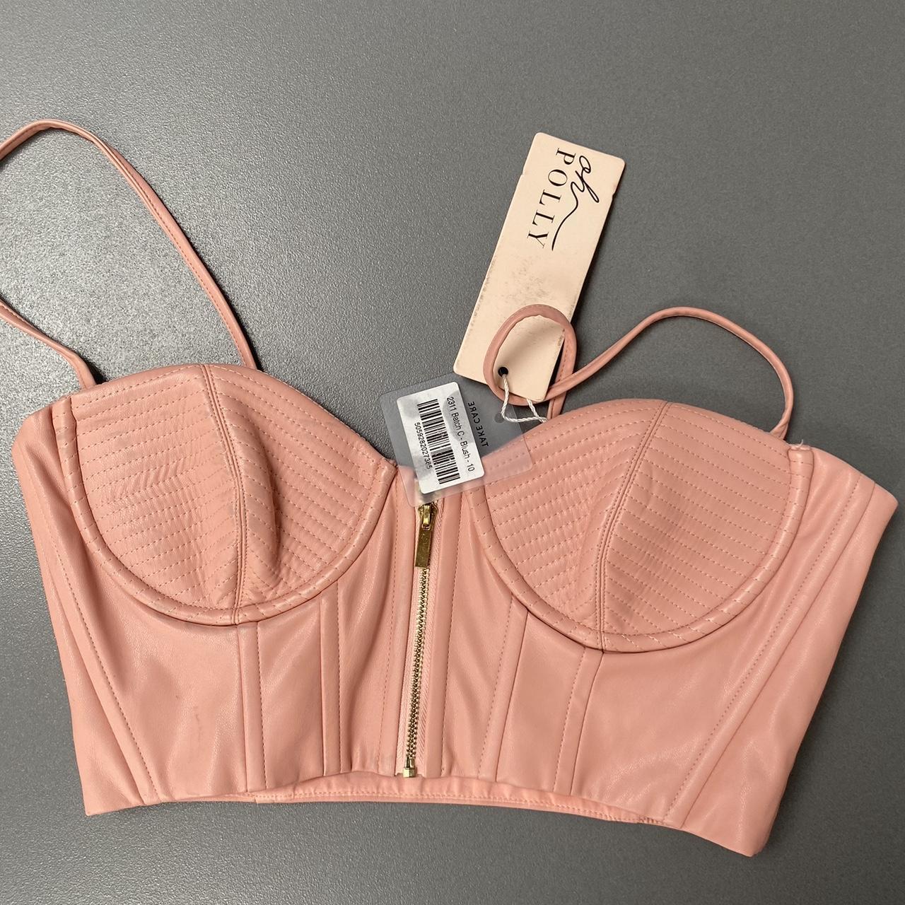 Oh Polly Zip Into Shape Faux Leather Underwired... - Depop