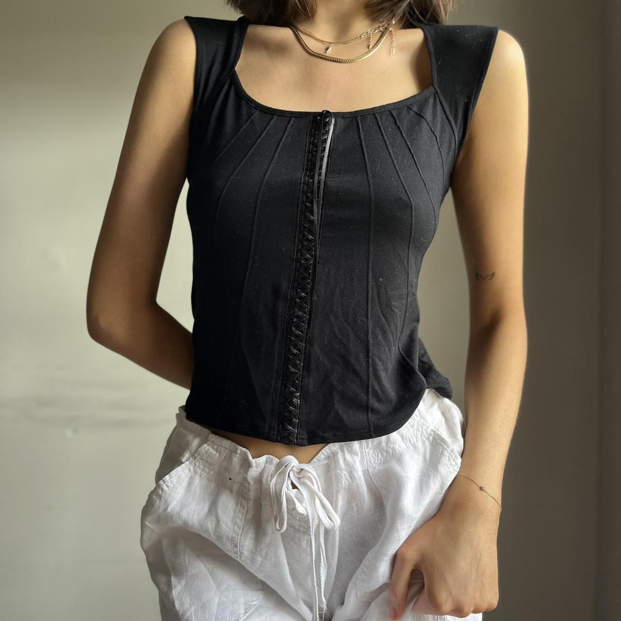 Women's Black Corset | Depop
