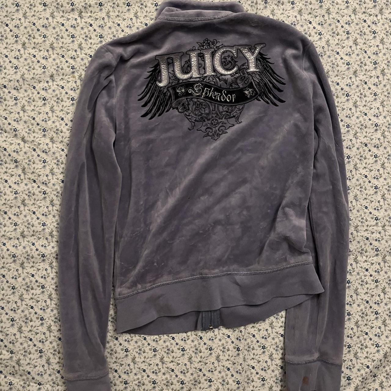 Juicy Velour Zip Up Jacket - super cute lilac... - Depop