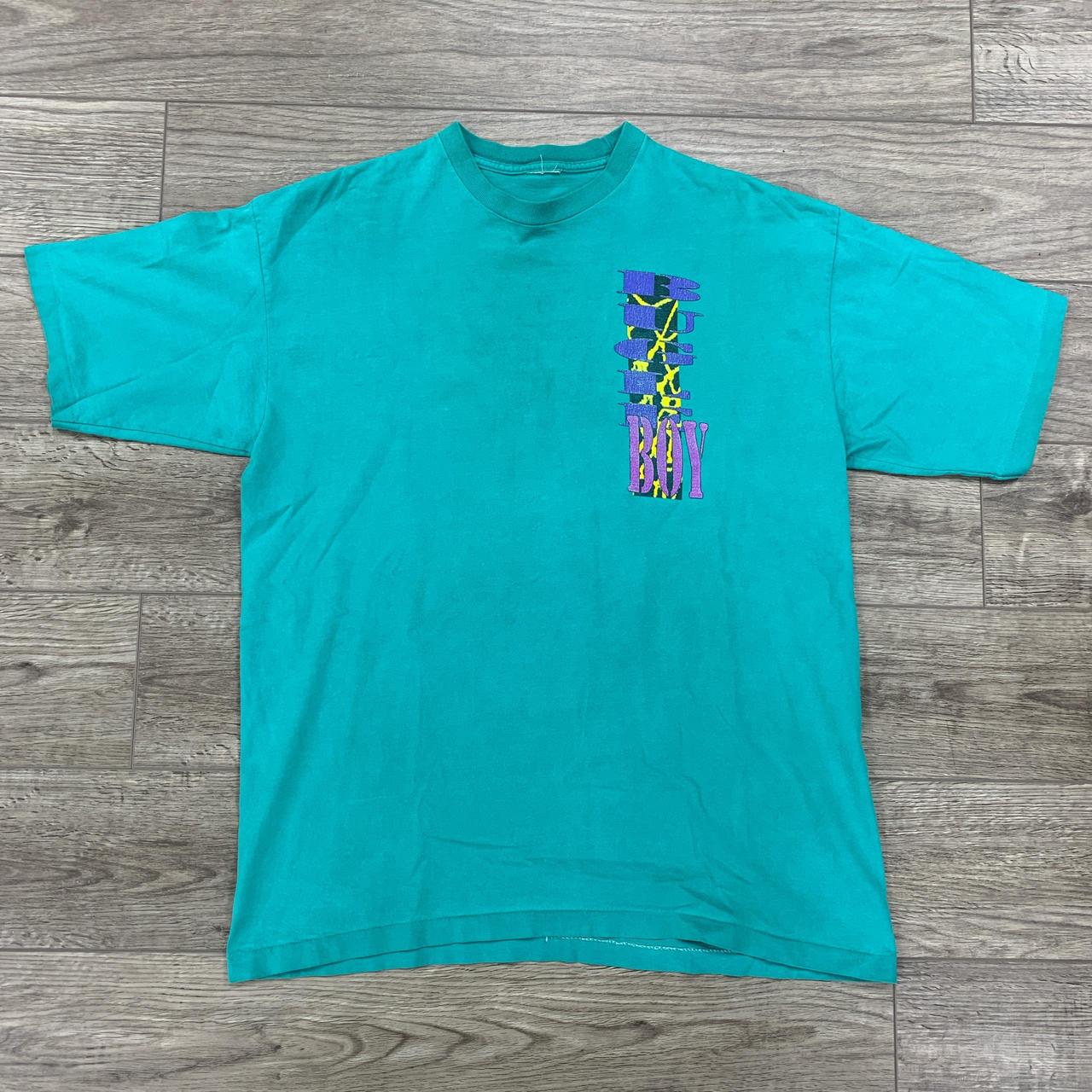 Vintage Bugle Boy “Nothing But Net” Teal Double... - Depop