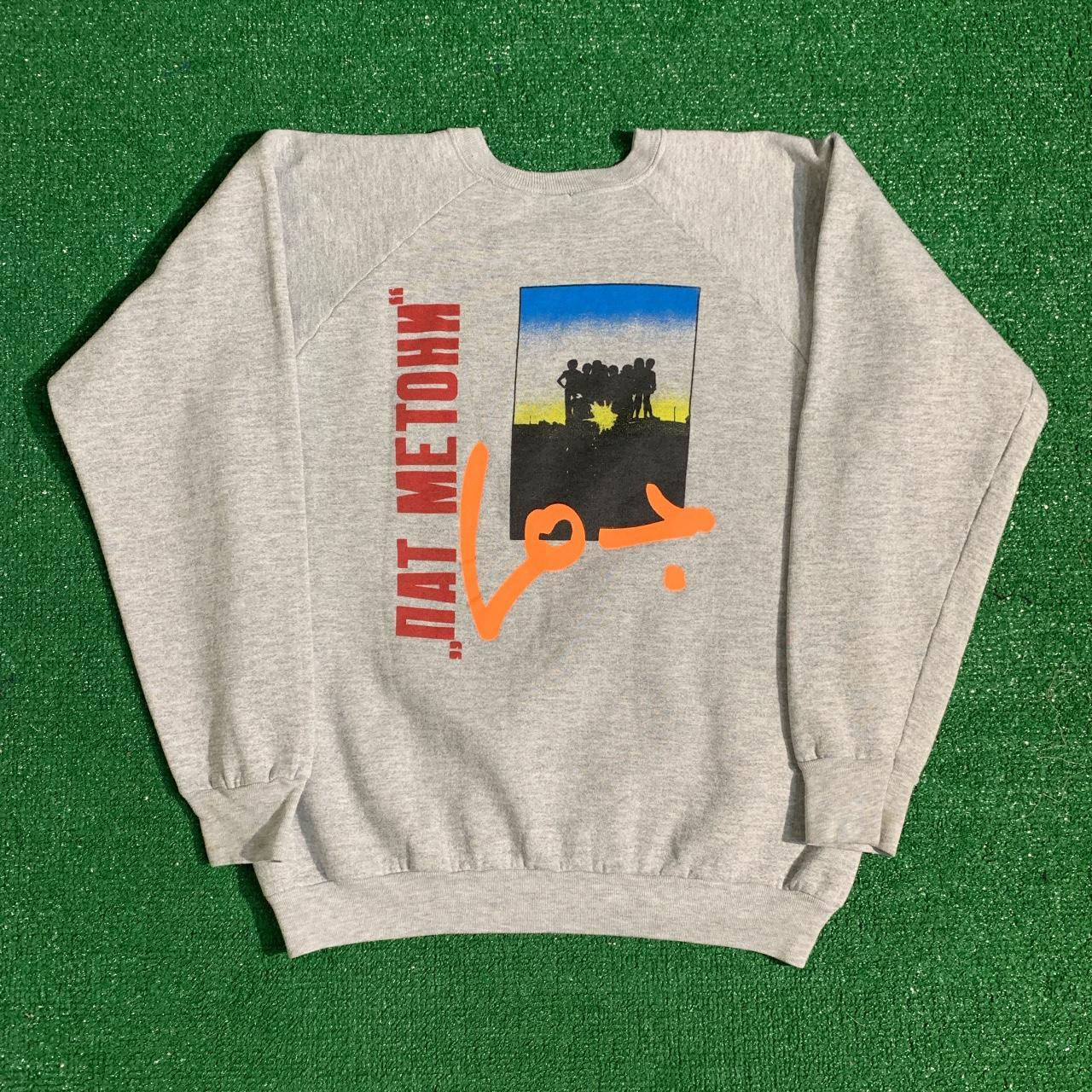 Vintage Rare Pat Metheny Group Grey Raglan... - Depop