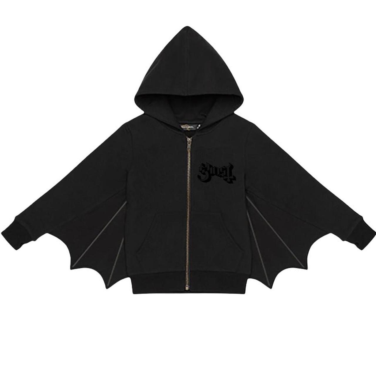 GHOST bat wing hoodie •size small •never... - Depop