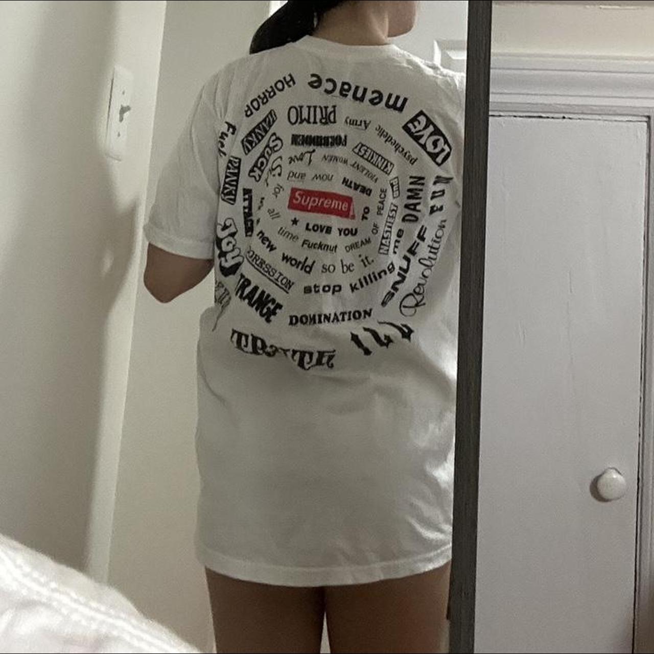 SUPREME TEE SHIRT size medium - mens oversized fit... - Depop