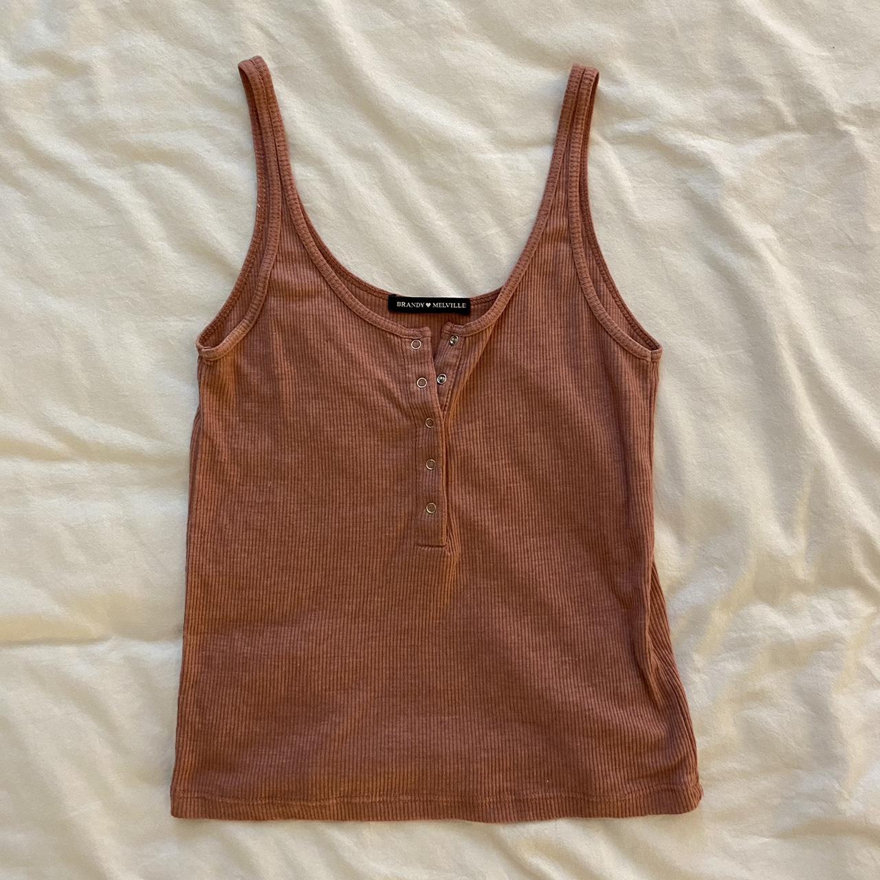 Pink Brandy Melville tank! In perfect condition. NO... - Depop