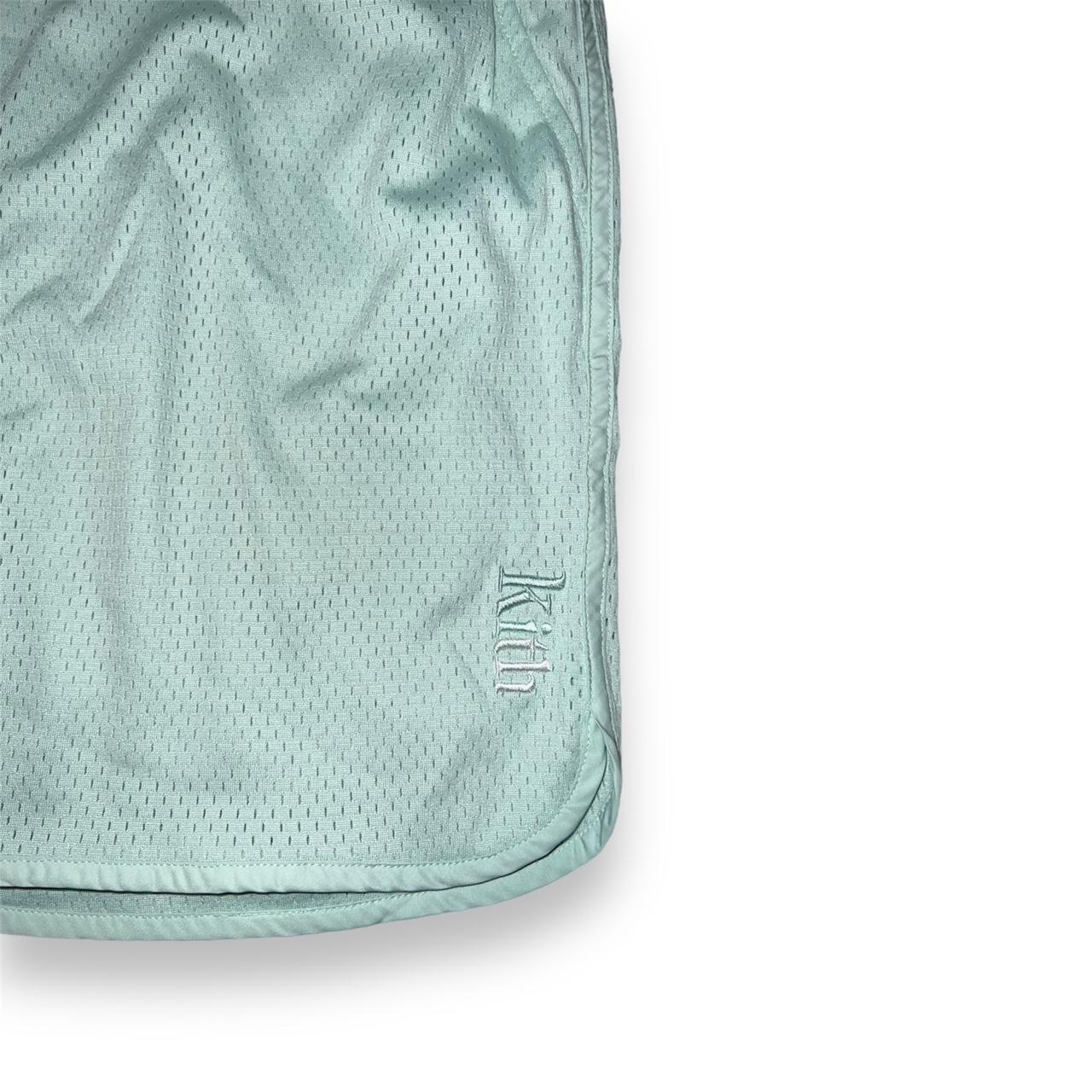 Kith Mens Jordan Mesh Shorts Mint Green Size... - Depop