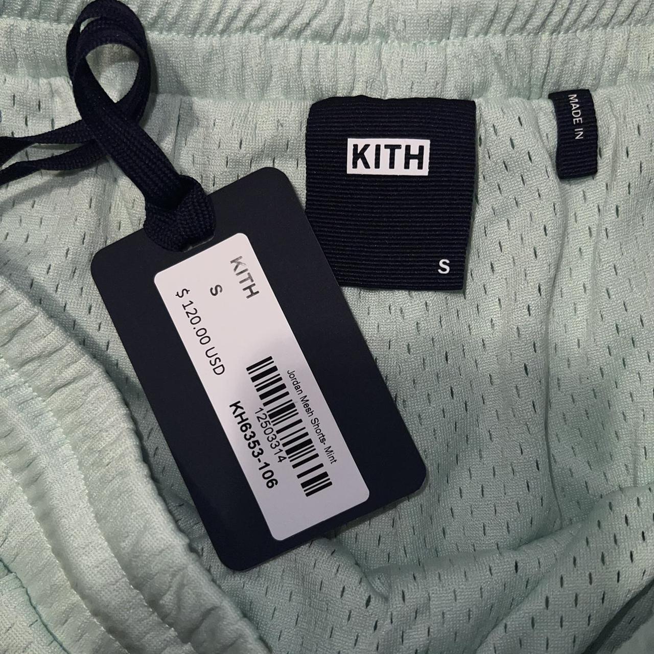 Kith Mens Jordan Mesh Shorts Mint Green Size... - Depop