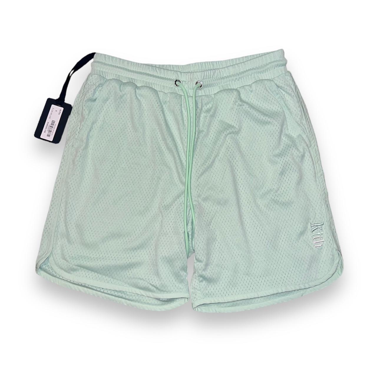 Kith Mens Jordan Mesh Shorts Mint Green Size... - Depop