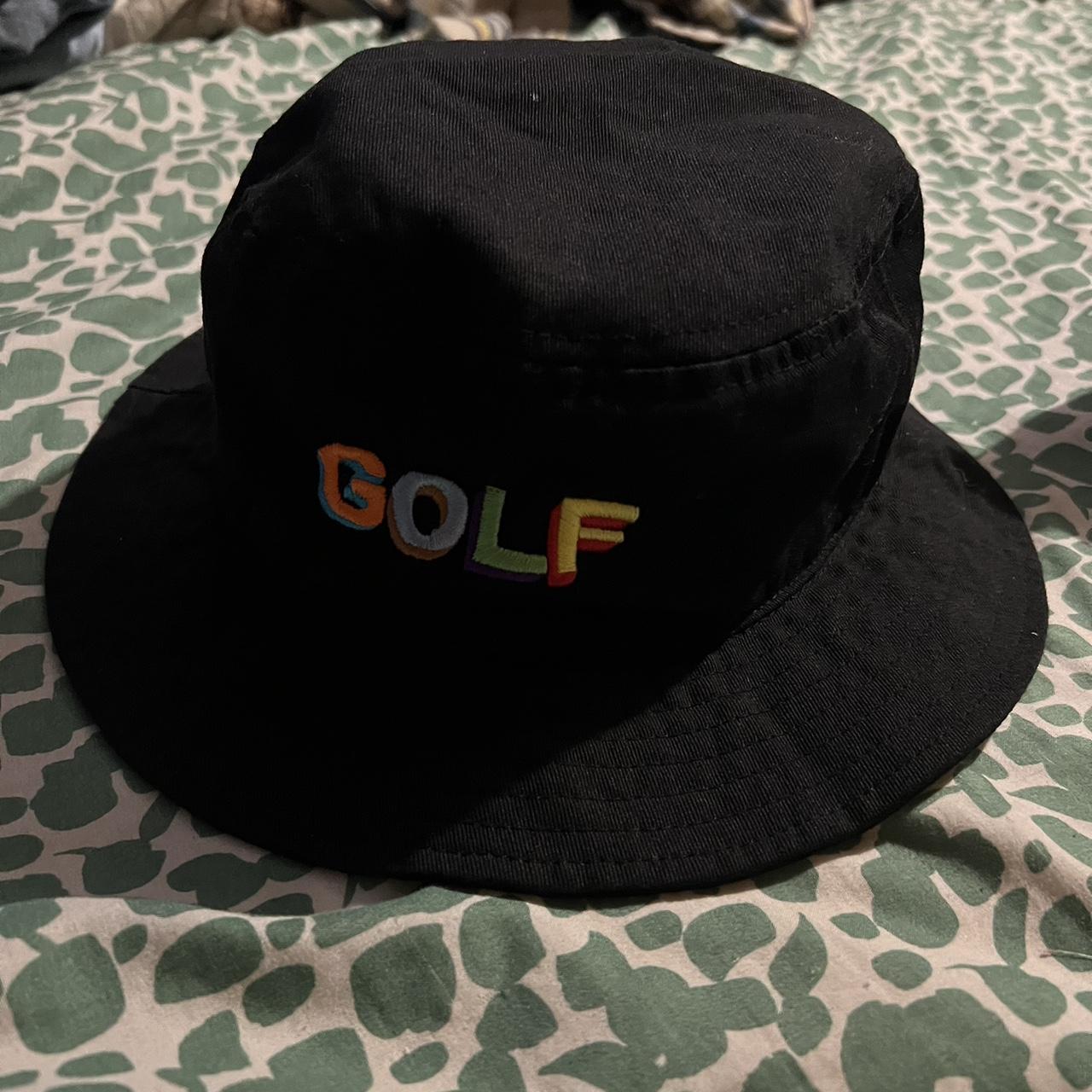 Tyler The Creator Golf Black Bucket Hat Size Small... - Depop