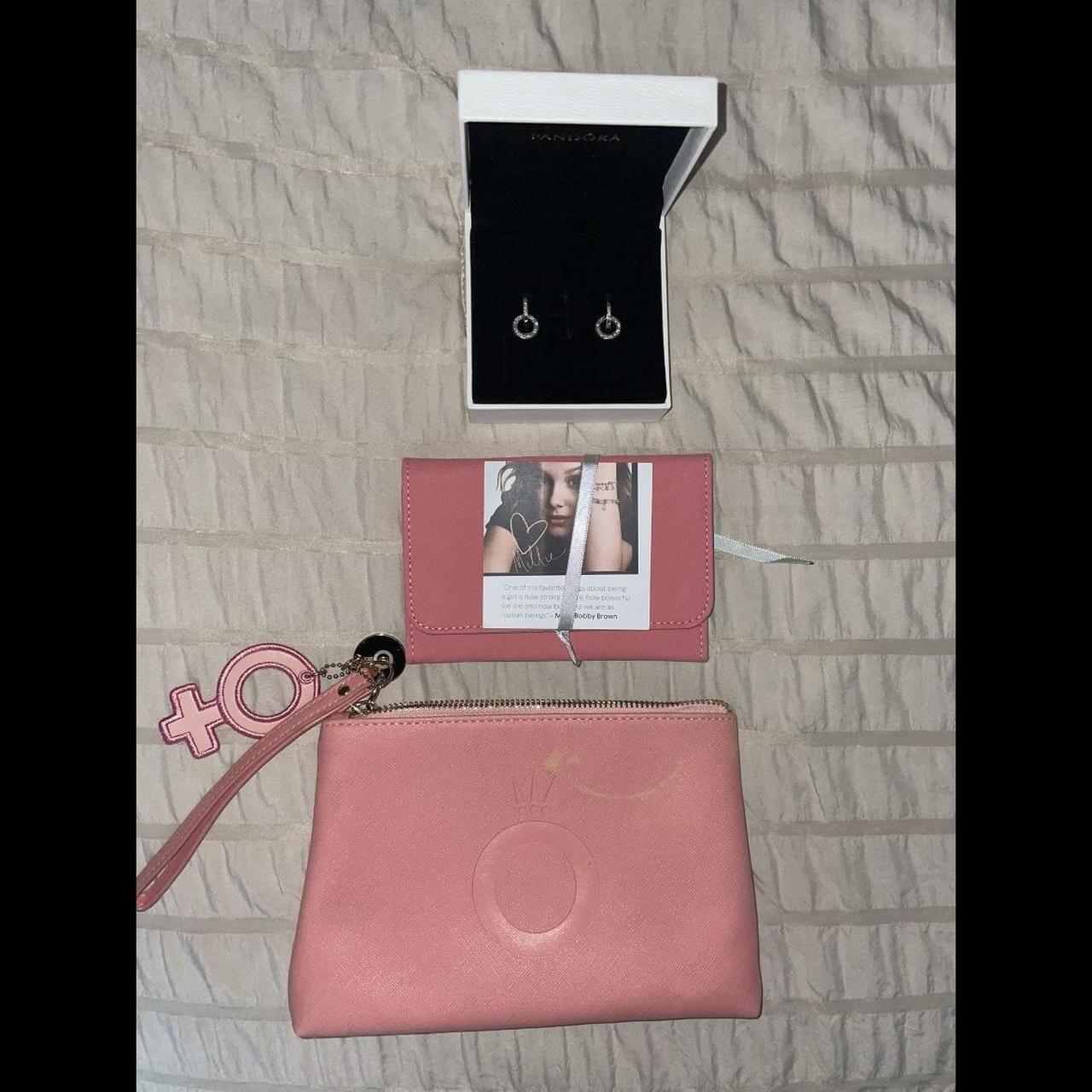 Pandora X Bobby Millie Brown - Pink Clutch Purse +... - Depop