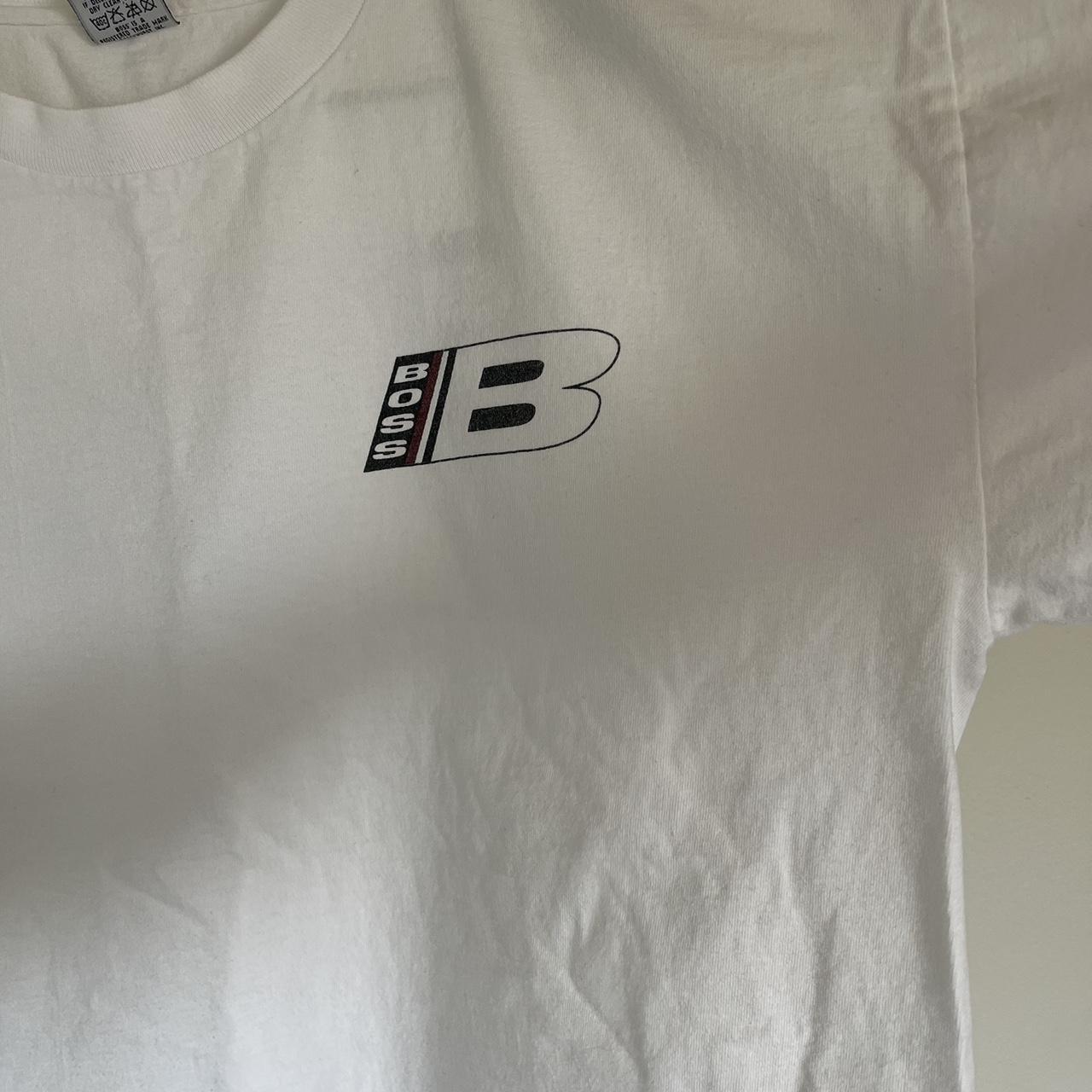 VINTAGE SINGLE STITCH BOSS SHIRT SIZE XL 100% COTON... - Depop