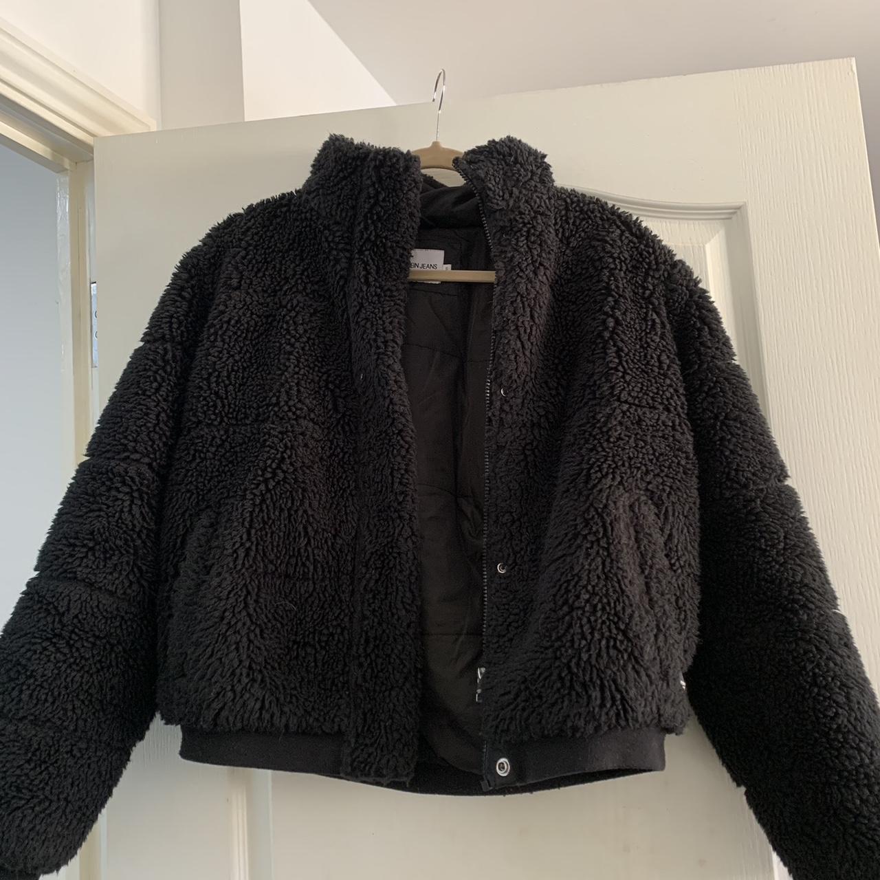Calvin Klein Teddy Puffer Jacket - Depop