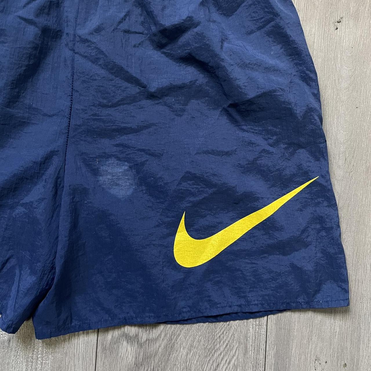 Nike Men's Blue and Yellow Shorts | Depop