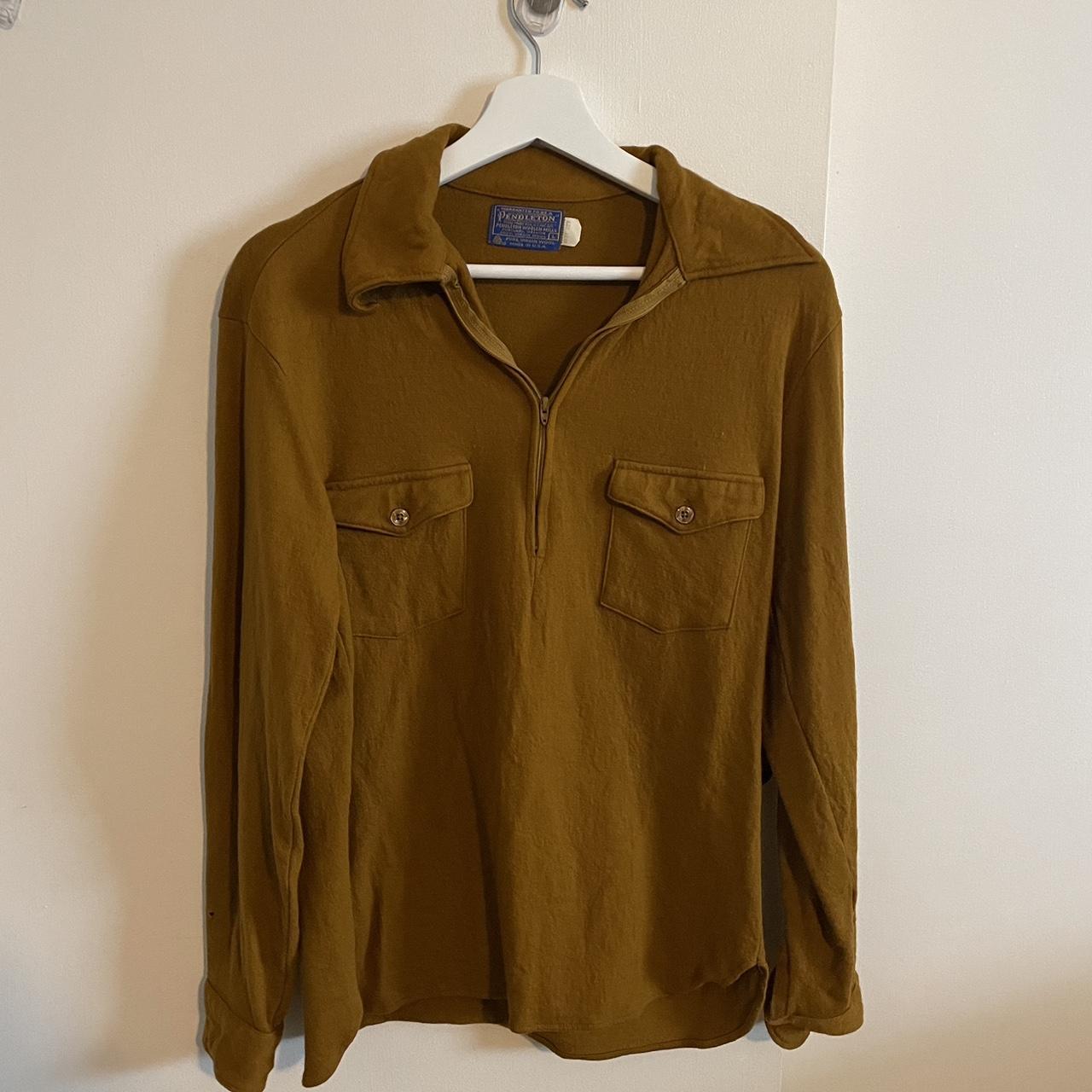Pendleton Quarter Zip 100% virgin wool - Depop