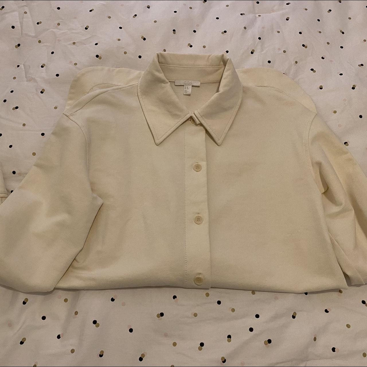 COS Women's White and Cream Shirt | Depop