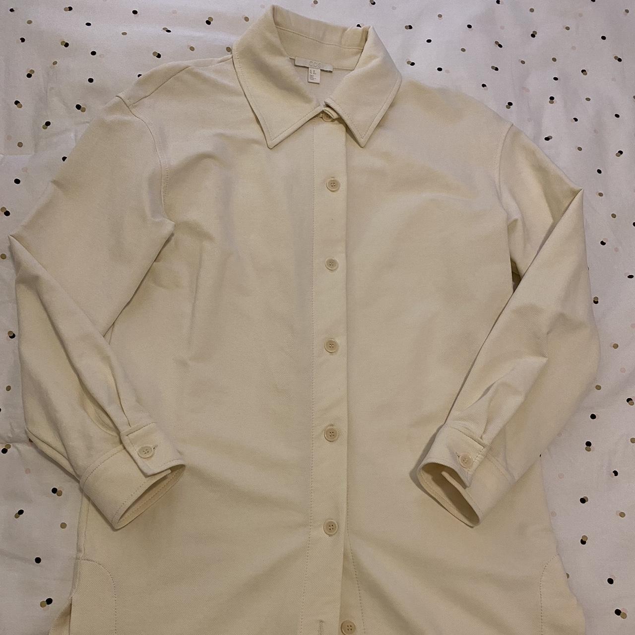 COS Women's White and Cream Shirt | Depop