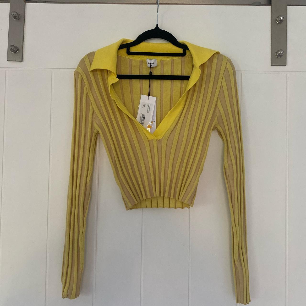 Sheike maeve knit top in lemon Really lovely colour... - Depop