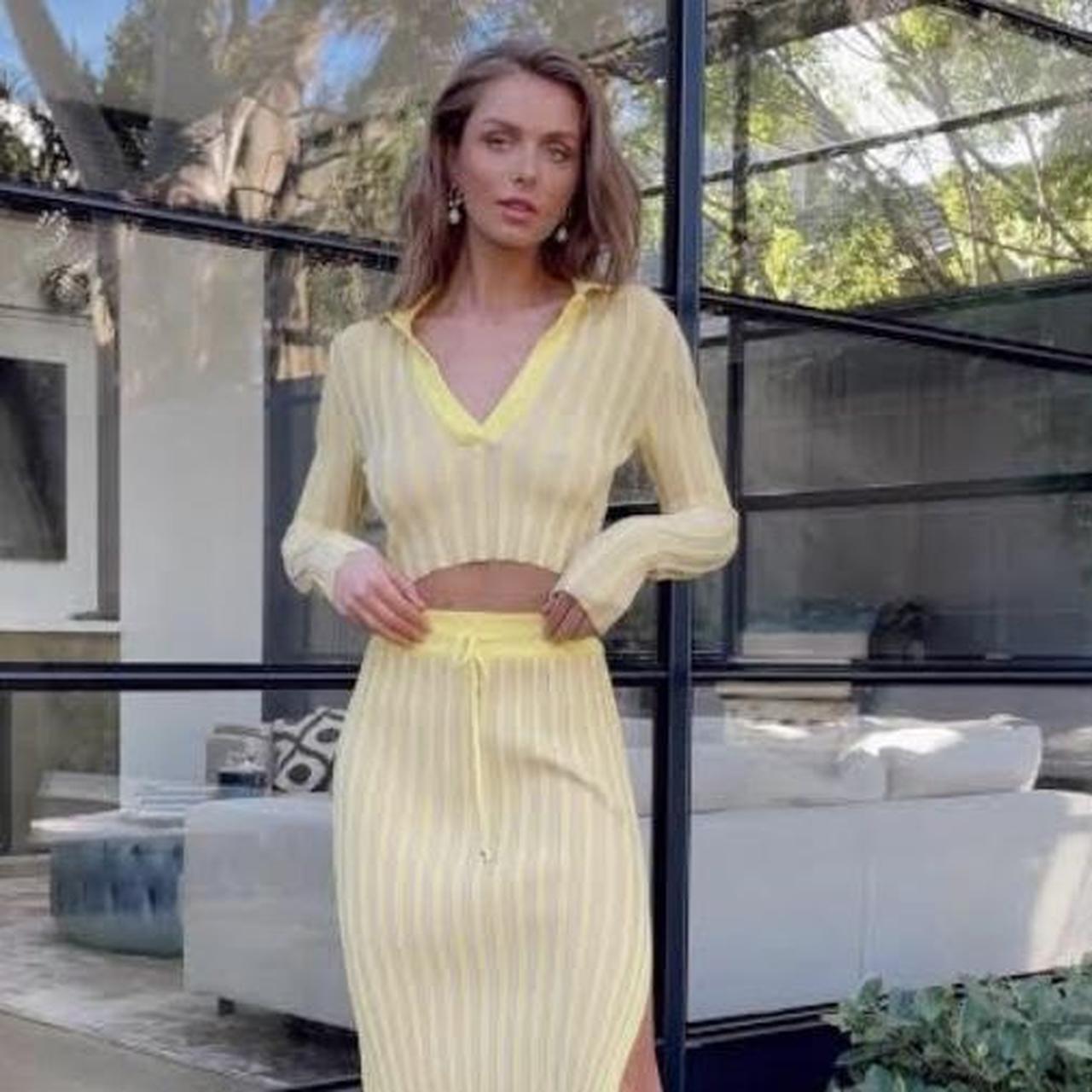 Sheike maeve knit top in lemon Really lovely colour... - Depop