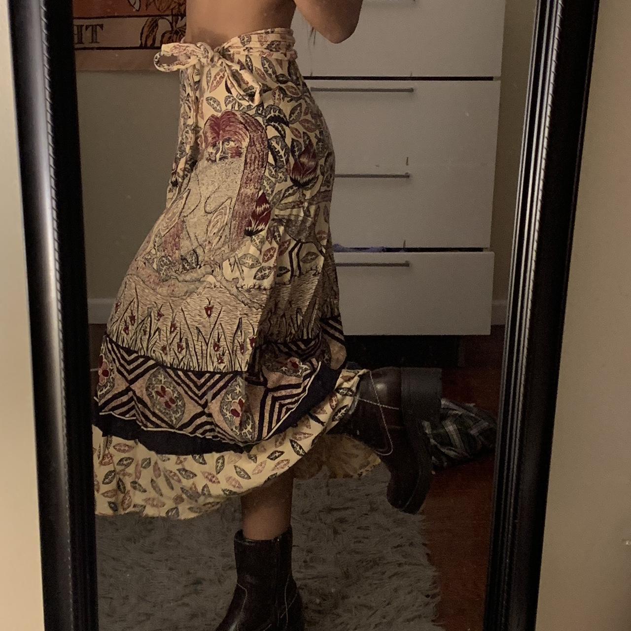 boho wrap skirt from the 70s. purchased from Stella... - Depop