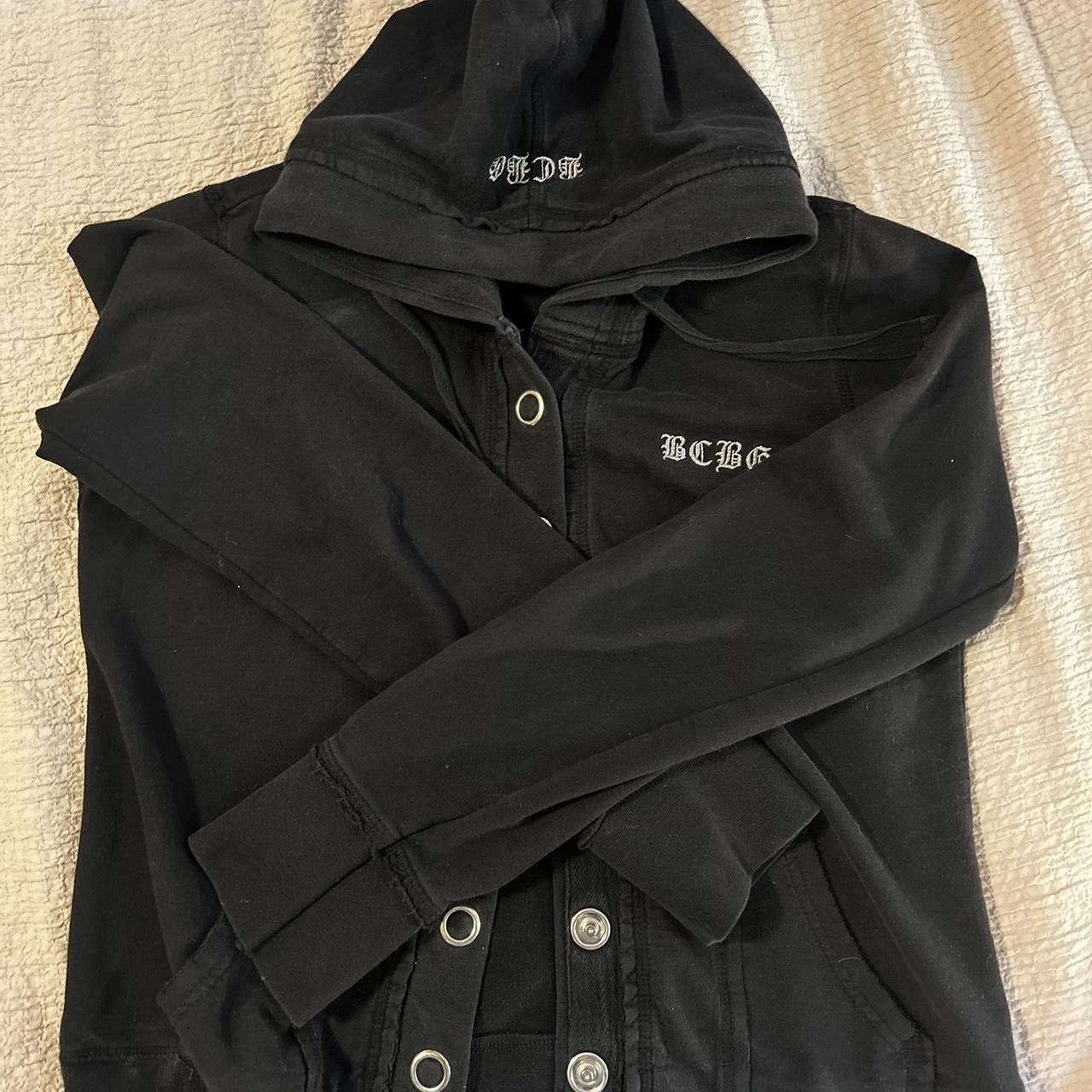 Vintage BCBG button up hoodie. fits like a... | Depop