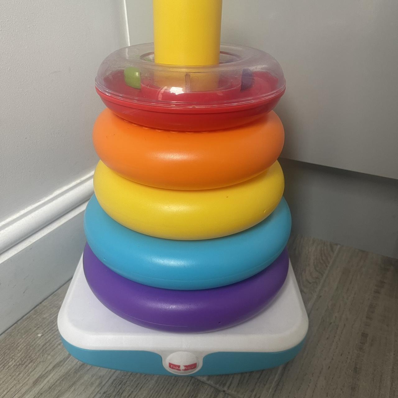 fisher price giant stacking rings - Depop