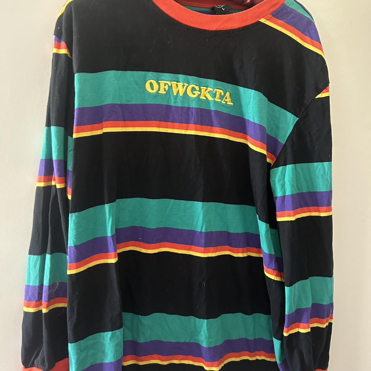 Odd future long sleeve fun color stripped shirt... - Depop