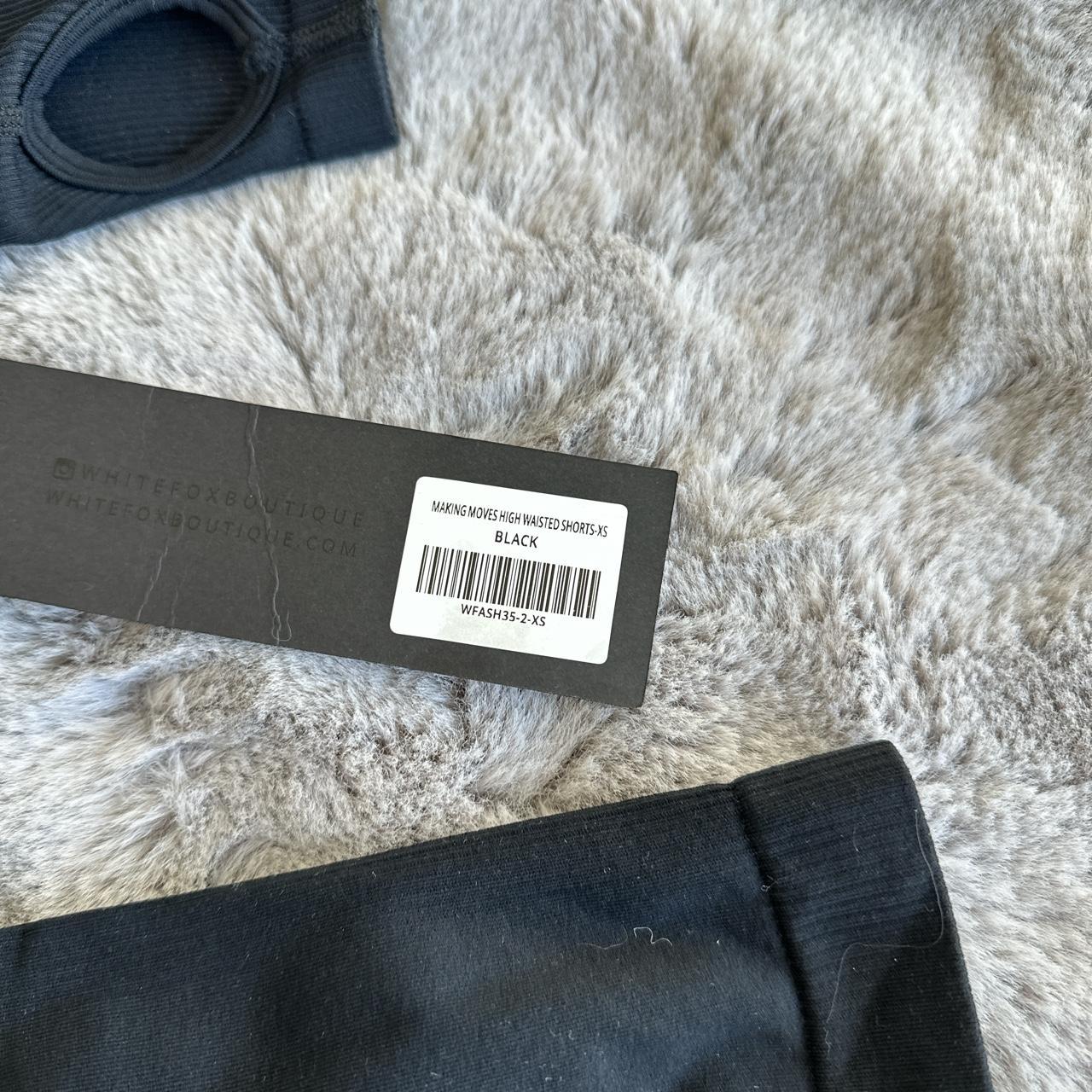 white fox workout set size xs top worn once and... - Depop