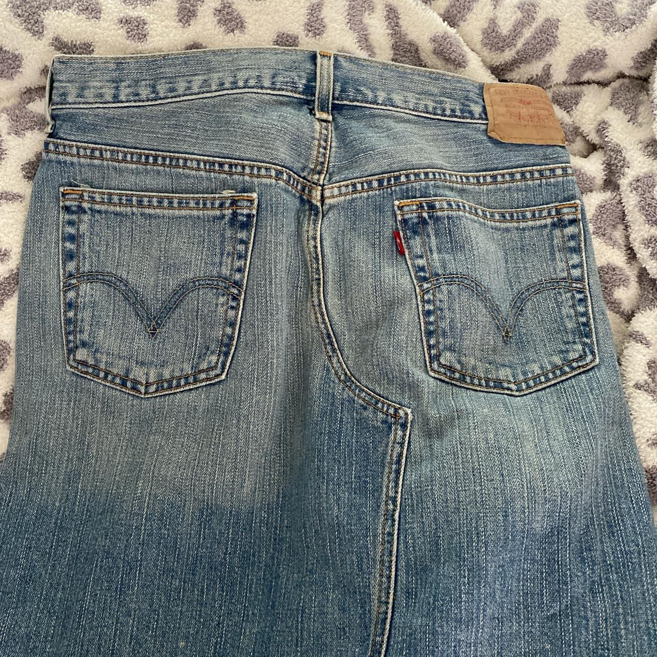 Vintage denim levi maxi skirt Size 8 but could fit... - Depop