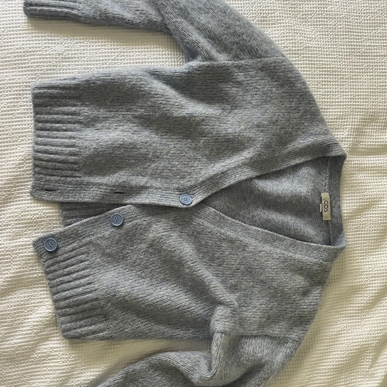Cos V Neck Cardigan - Beautiful light blue marle... - Depop