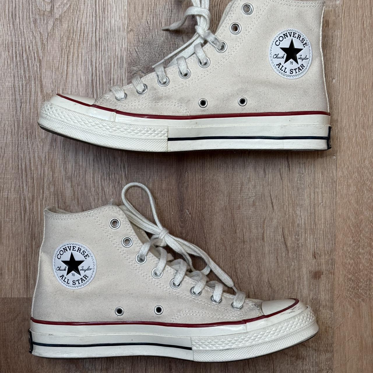 Converse Chuck 70’s Cream Color Size US 7.5 mens but... - Depop