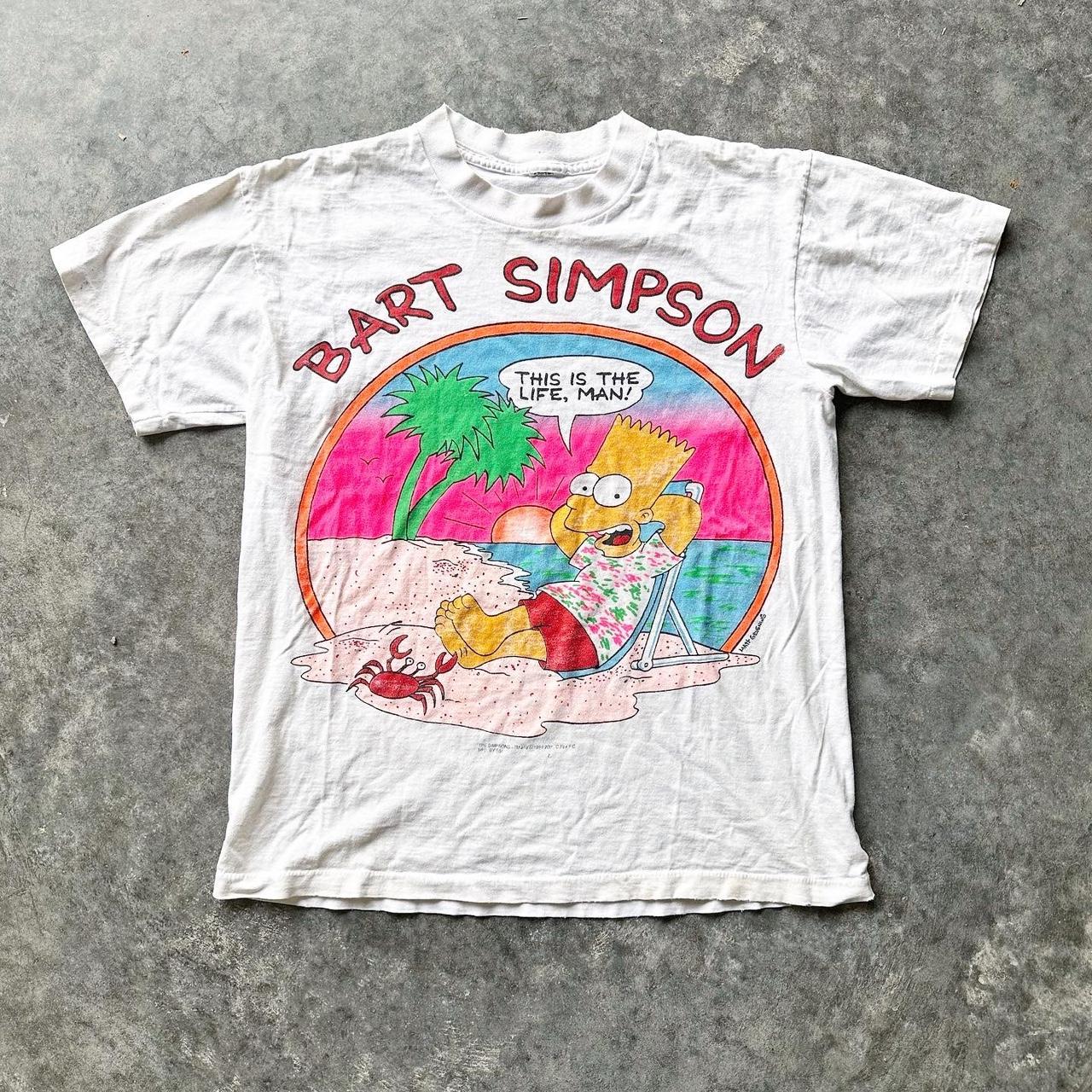 1991 Bart Simpson Tee • Size L • Measurements... - Depop