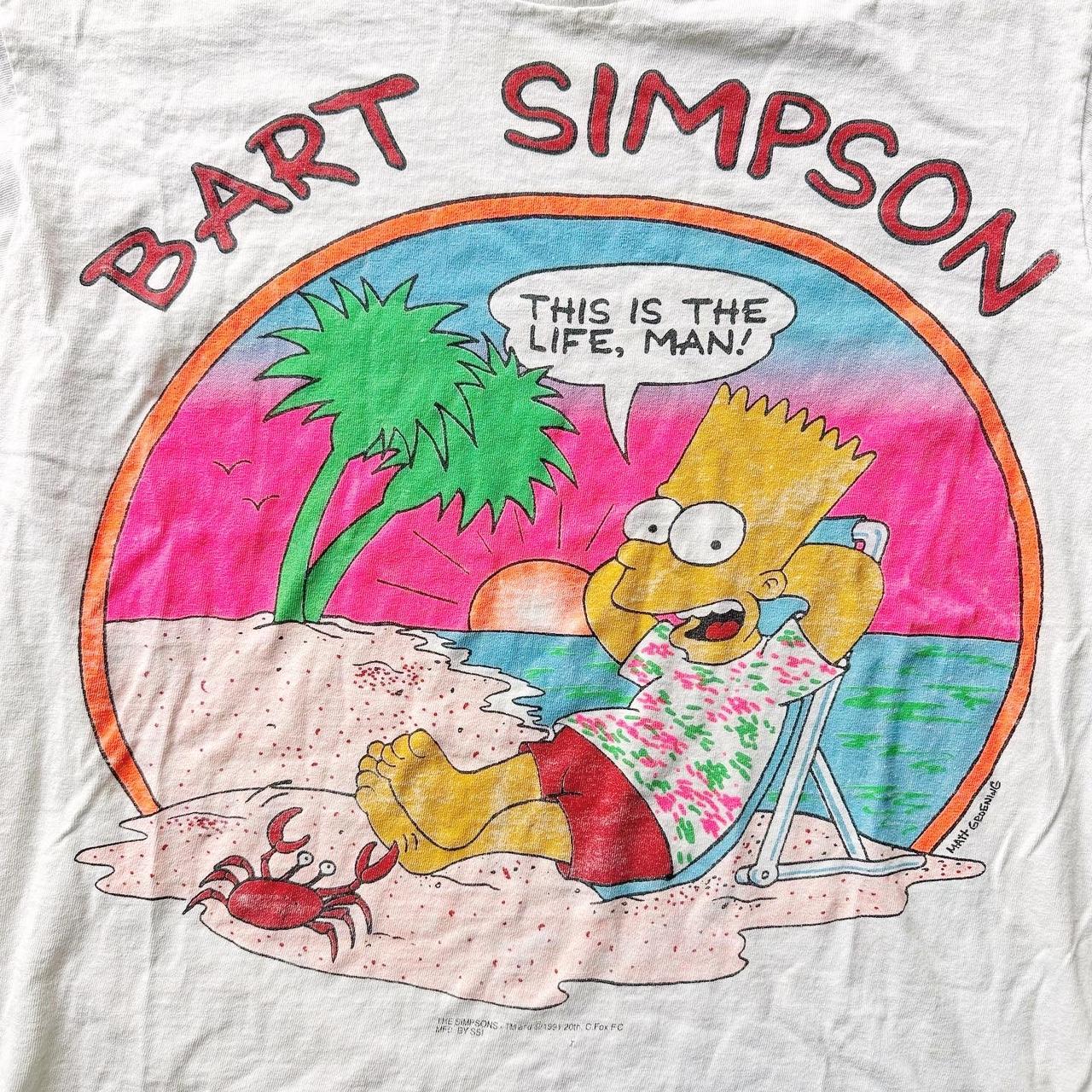 1991 Bart Simpson Tee • Size L • Measurements... - Depop