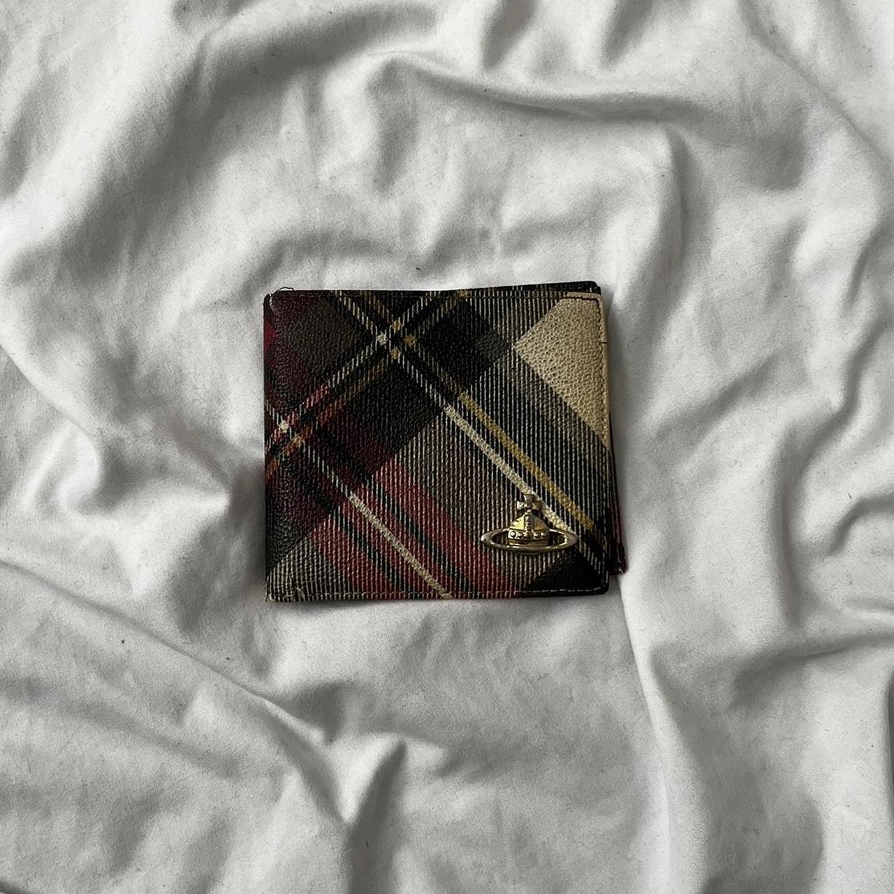 Authentic Vivienne Westwood London plaid wallet 🌟... - Depop