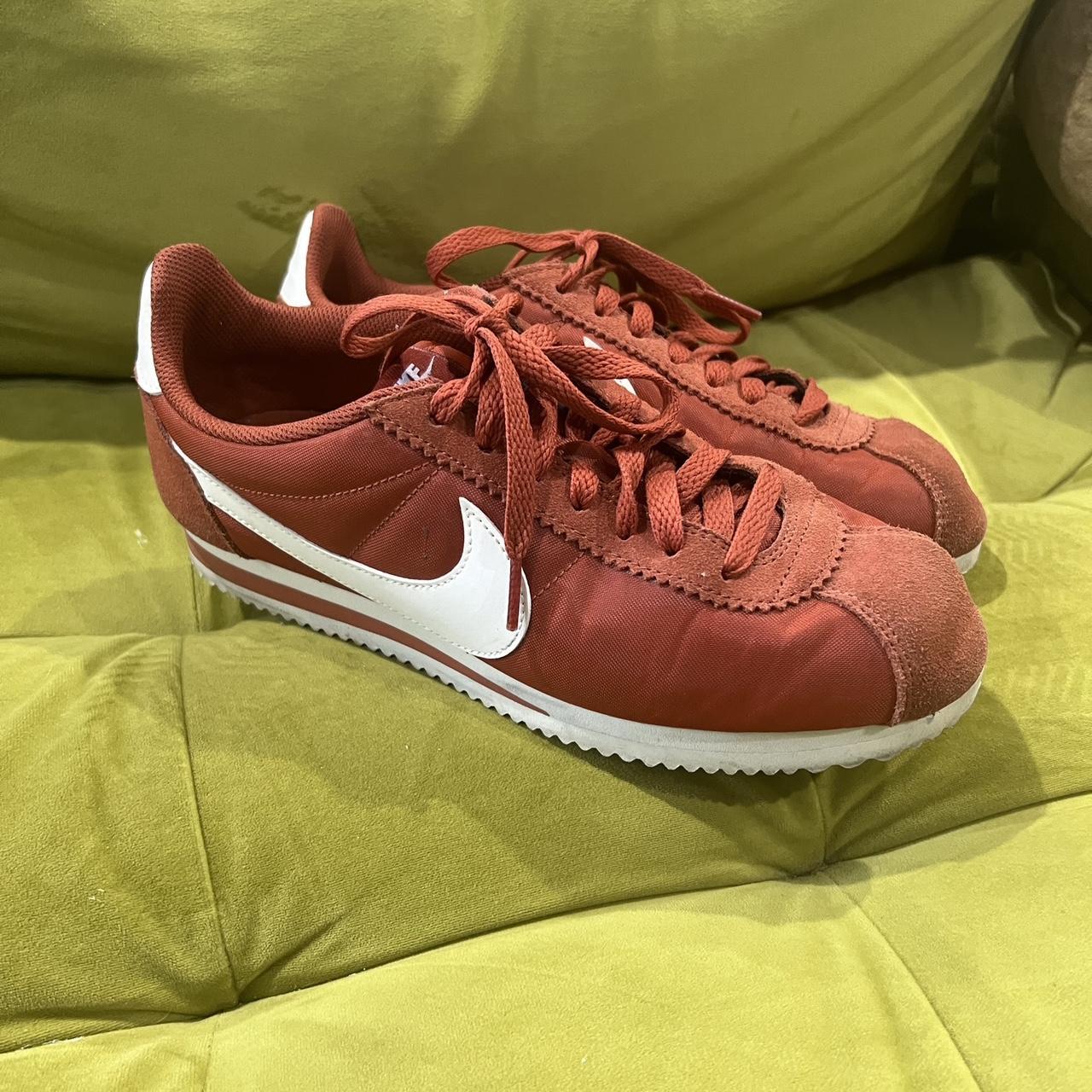 Repop Rust brick color Nike Cortez Used but in good... - Depop