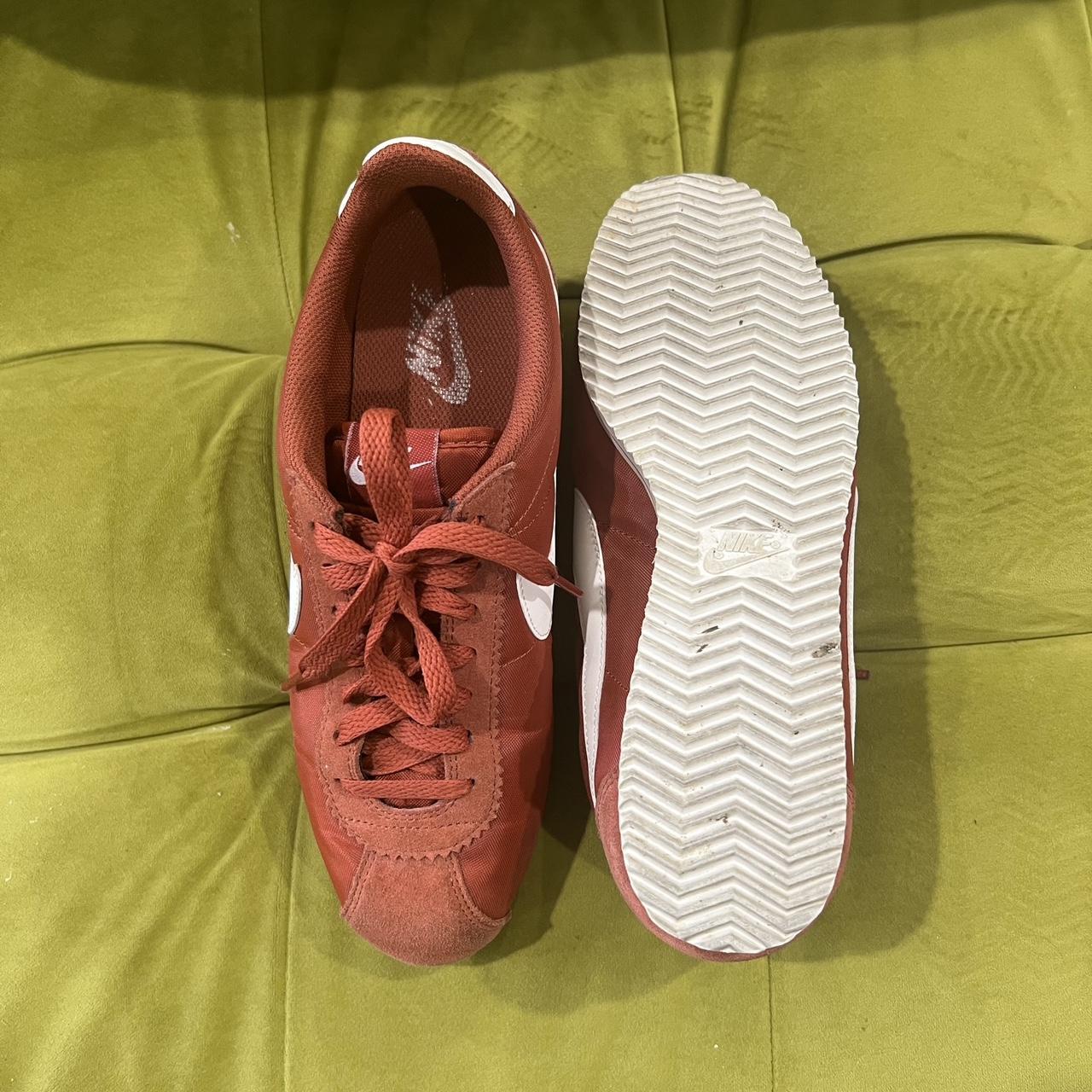 Repop Rust brick color Nike Cortez Used but in good... - Depop
