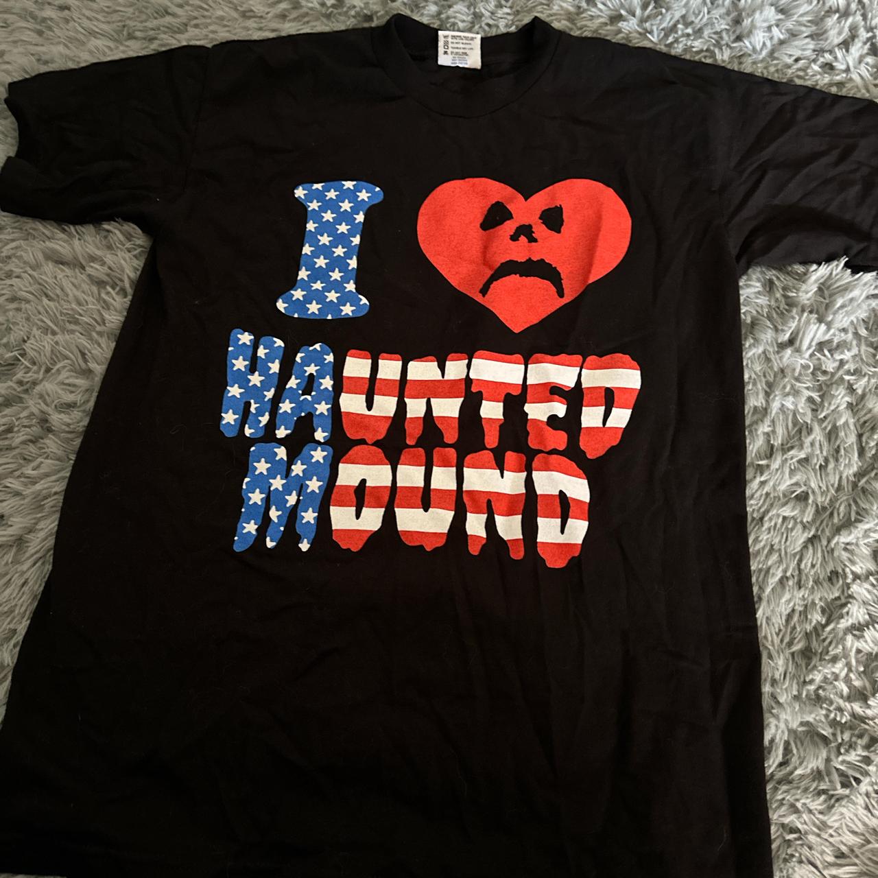 I ️ Haunted mound American flag merch Never... - Depop