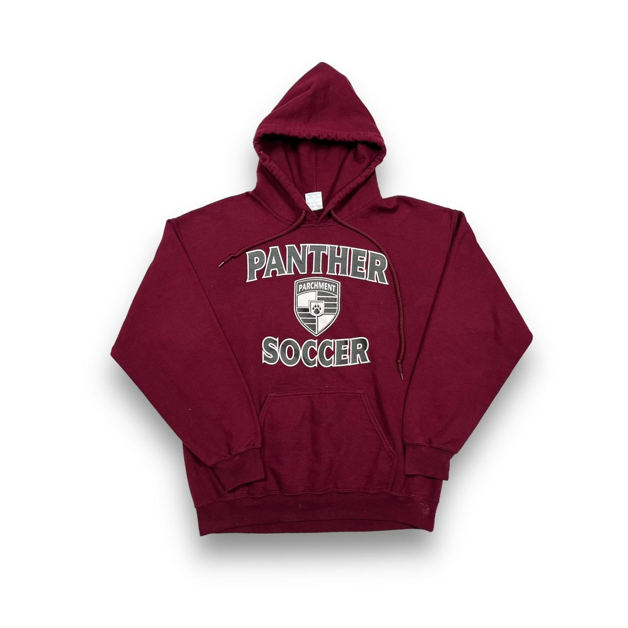 Vermont Panthers Soccer USA College Burgundy... - Depop