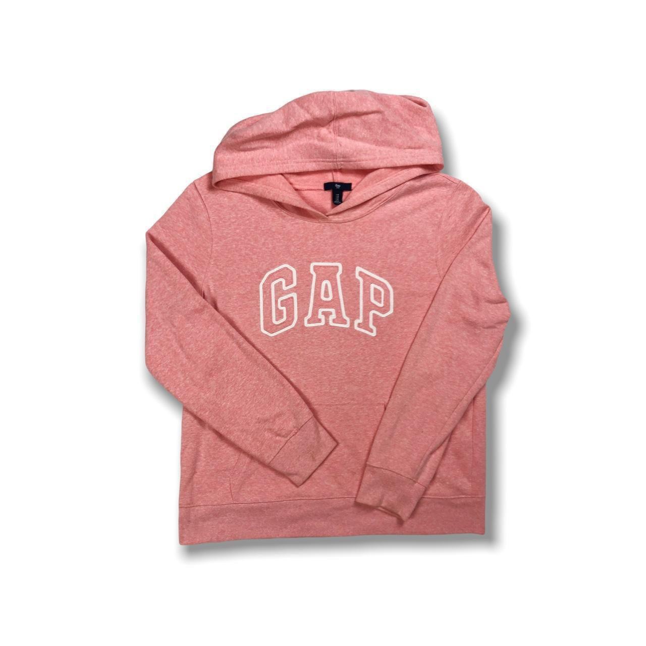 Women’s Gap Pink And White Logo Embroidered Spellout... - Depop