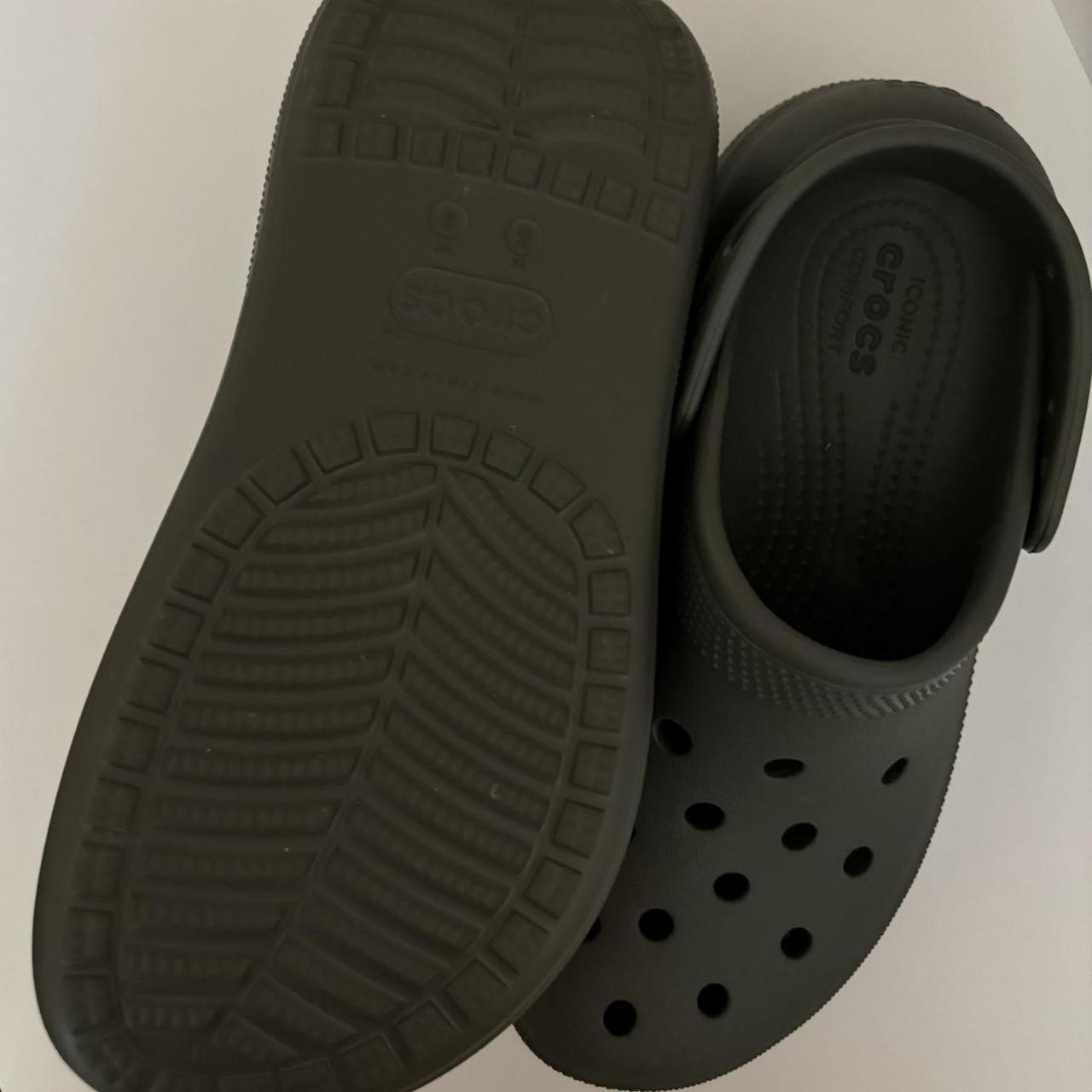 sage green platform crocs clogs love these but got... - Depop