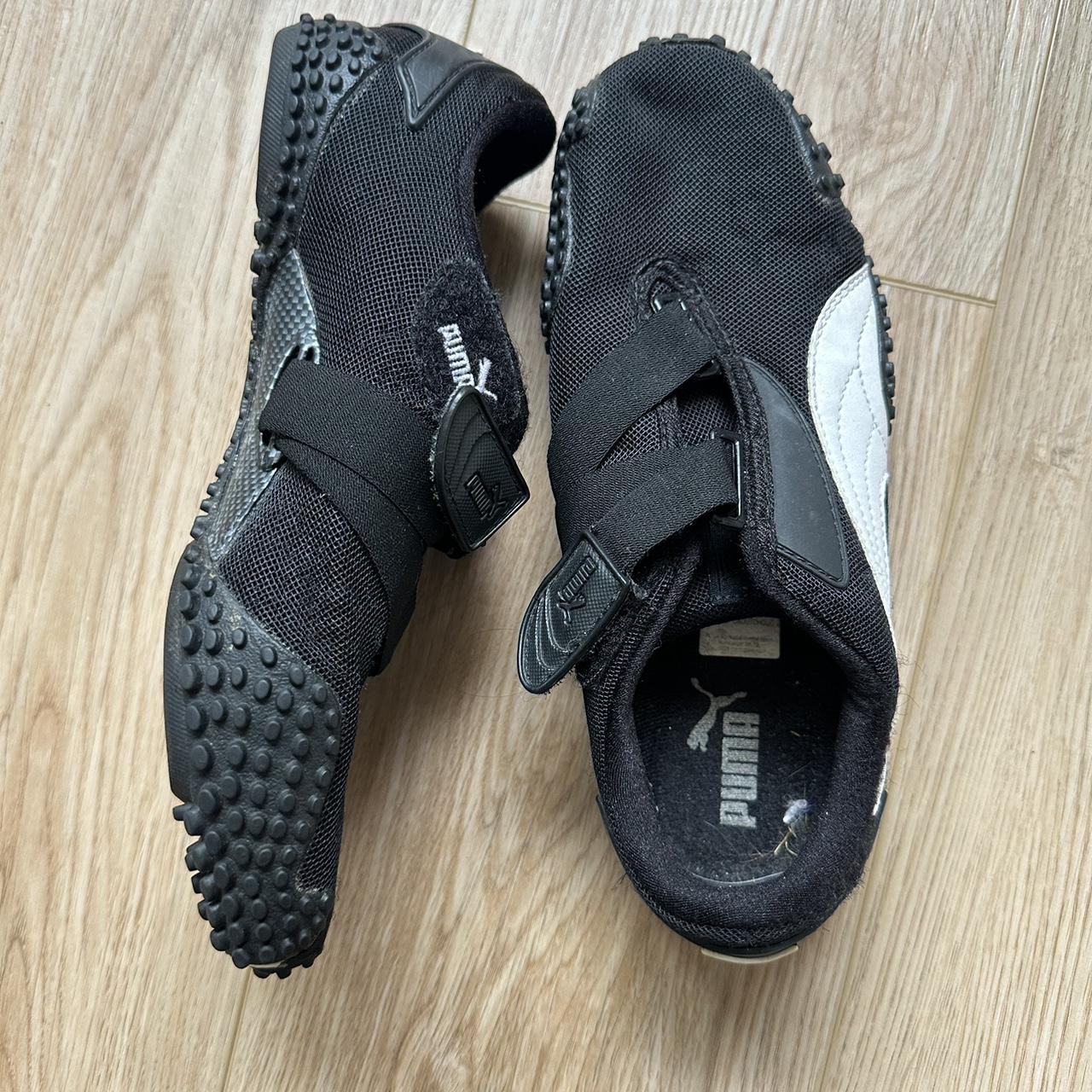 Vintage Puma Mostro Black and White Trainers, Men... - Depop