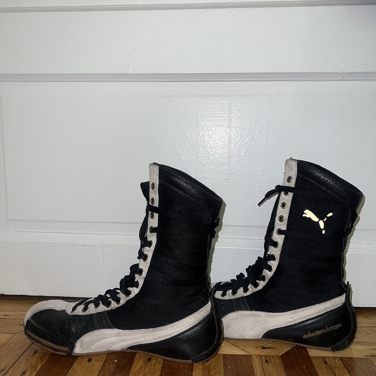 Archive Puma boxer/wrestling boots. Vintage... - Depop