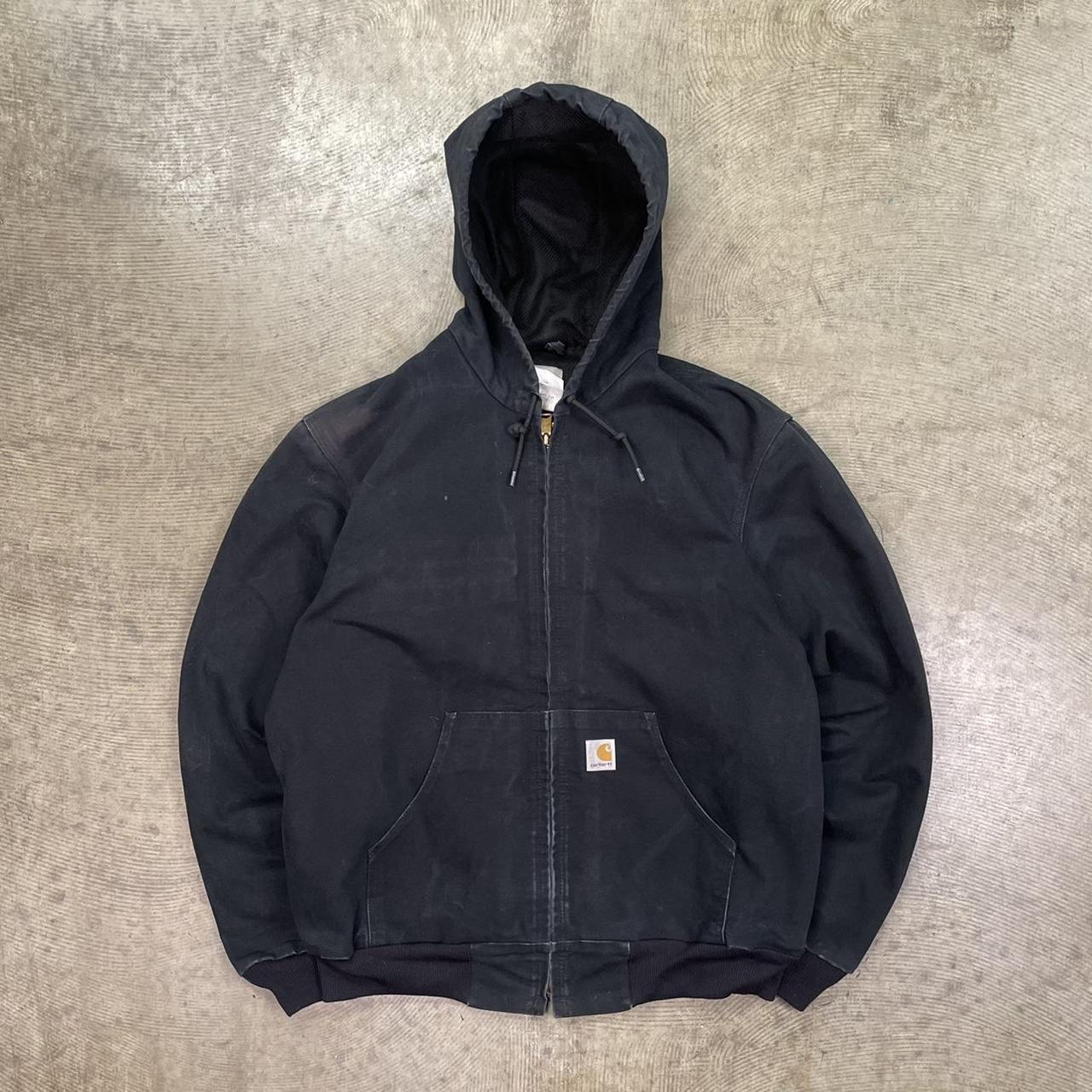 Carhartt Men's Black and Grey Jacket | Depop