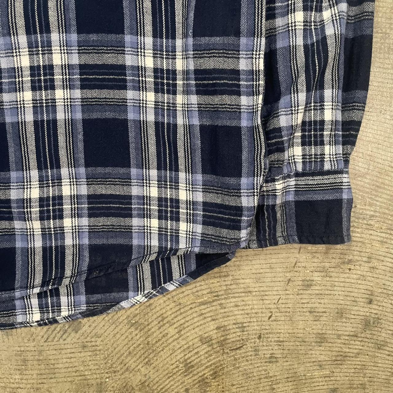 Unbranded Men's Blue and Black Shirt | Depop