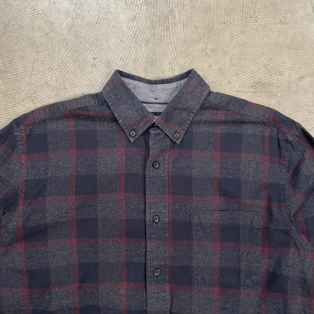 Unbranded Men's Blue and Grey Shirt | Depop