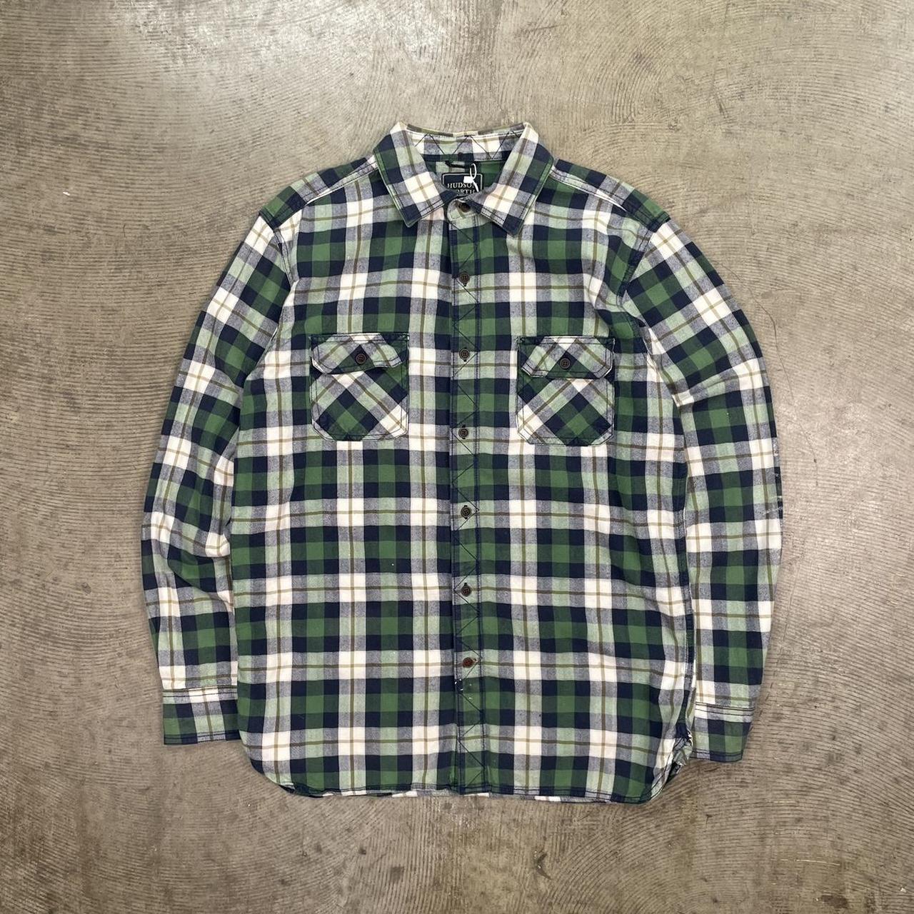 Unbranded Men's Blue and Green Shirt | Depop